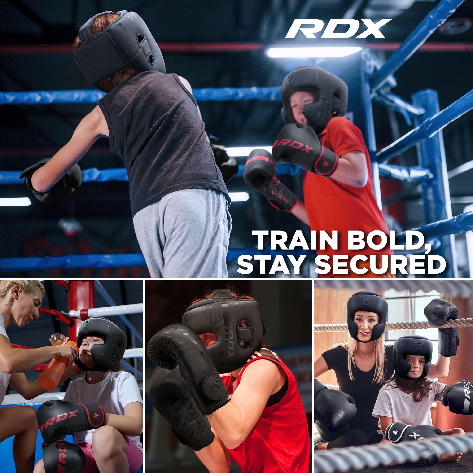 Snapklik.com : Kids Boxing Headgear, MMA Training, Adjustable Padded ...
