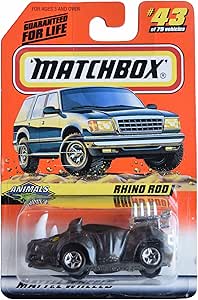 Amazon.com: Matchbox Rhino Rod, Animals [Gray] #43 : Toys & Games
