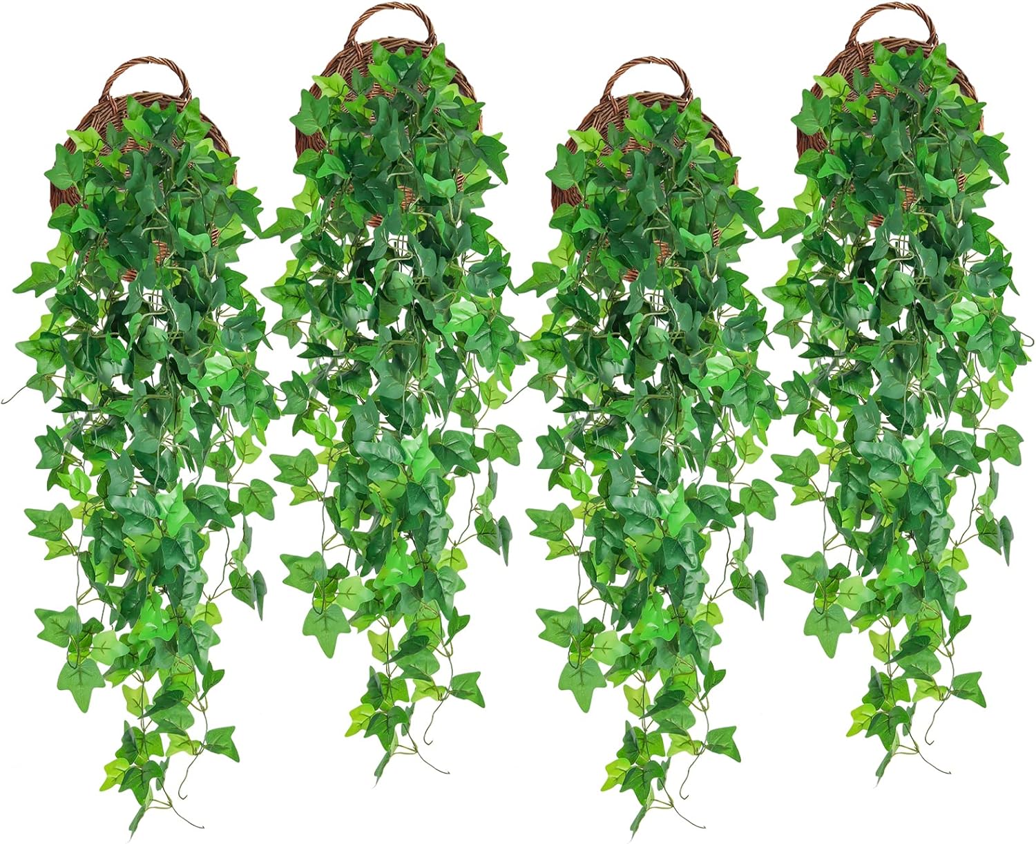 Amazon.com: RECUTMS Fake Vines 4pcs Artificial Ivy Hanging Plant Silk ...