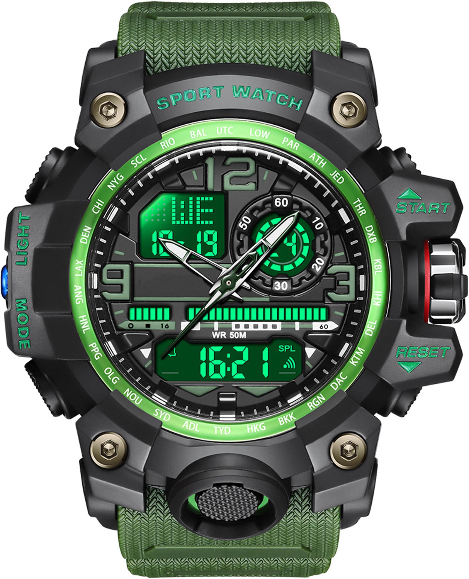 Mens Military Watch Tactical Watches for Men Sport Waterproof Relojes ...