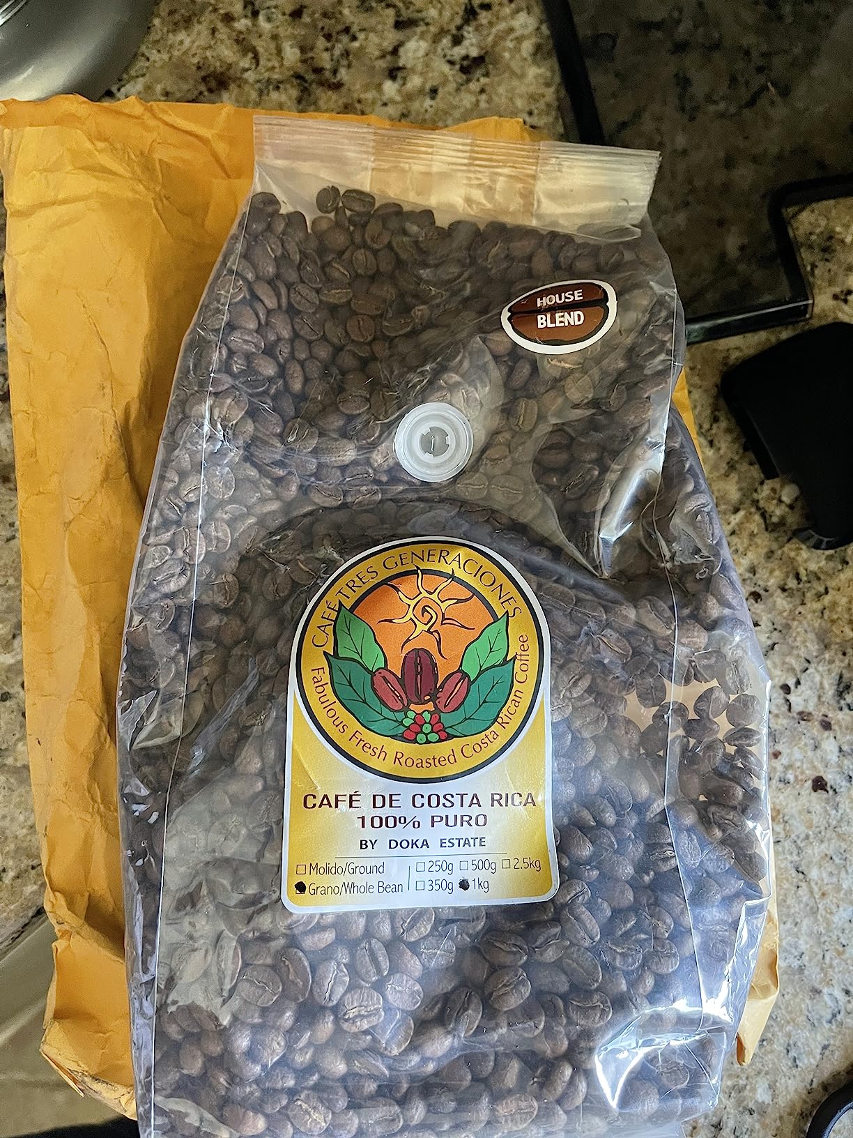 Amazon.com : Espresso Italiano Doka Coffee / Whole Bean 12.35oz - 350g ...