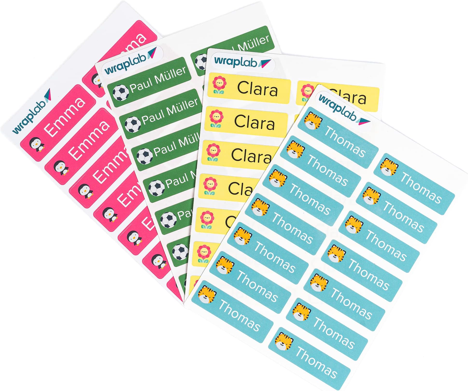 100 Étiquettes Personnalisées Prénom Scolaires Autocollantes ...