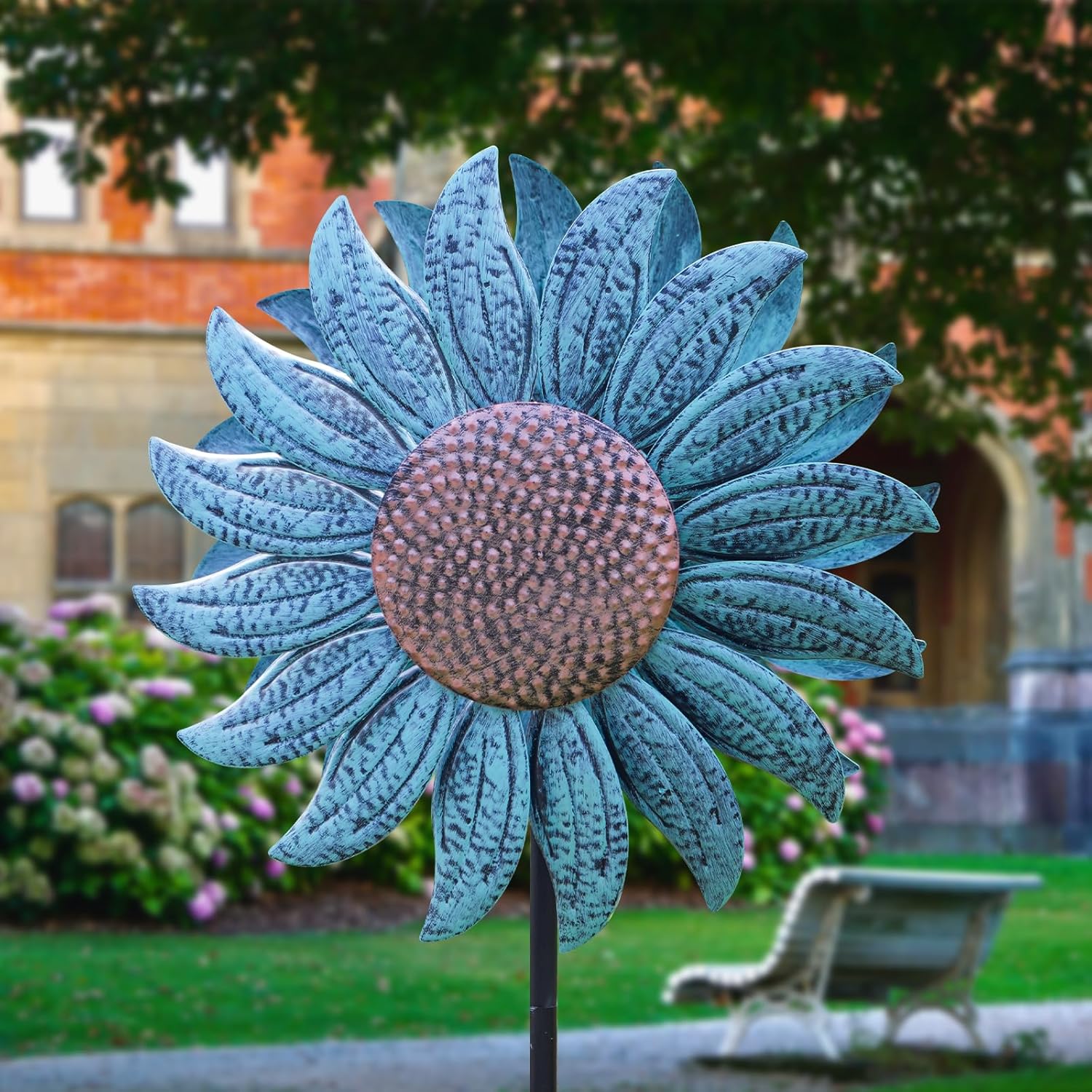 Amazon.com: Hourpark 60 inch Wind Spinner Outdoor with Metal Stake 360 ...