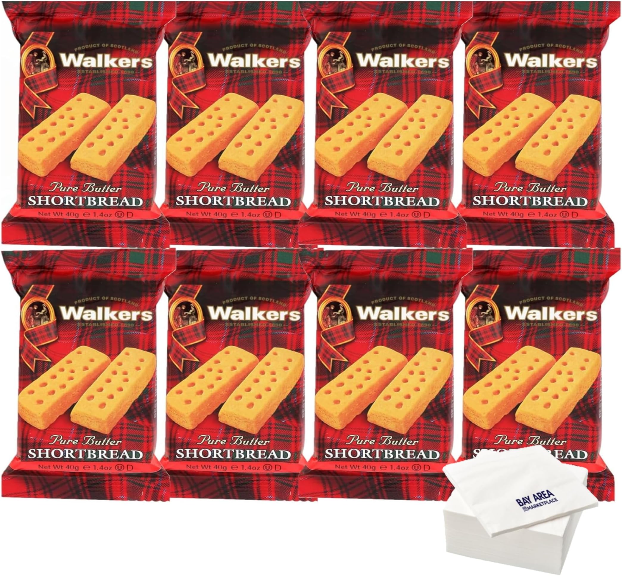 Amazon.com: Walker's Pure Butter Shortbread Cookies, 1.4oz Packages ...