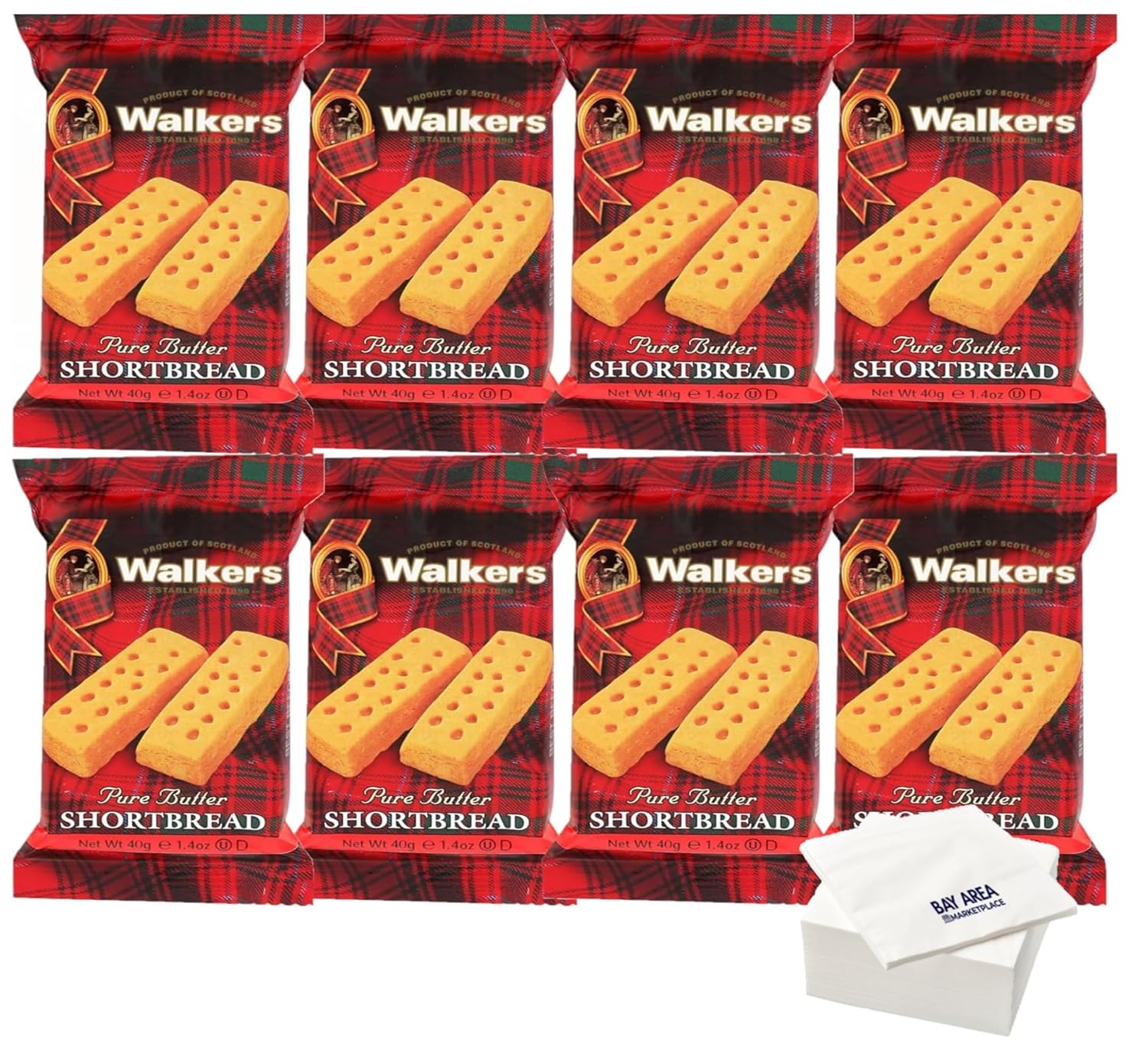 Amazon.com: Walker's Pure Butter Shortbread Cookies, 1.4oz Packages ...