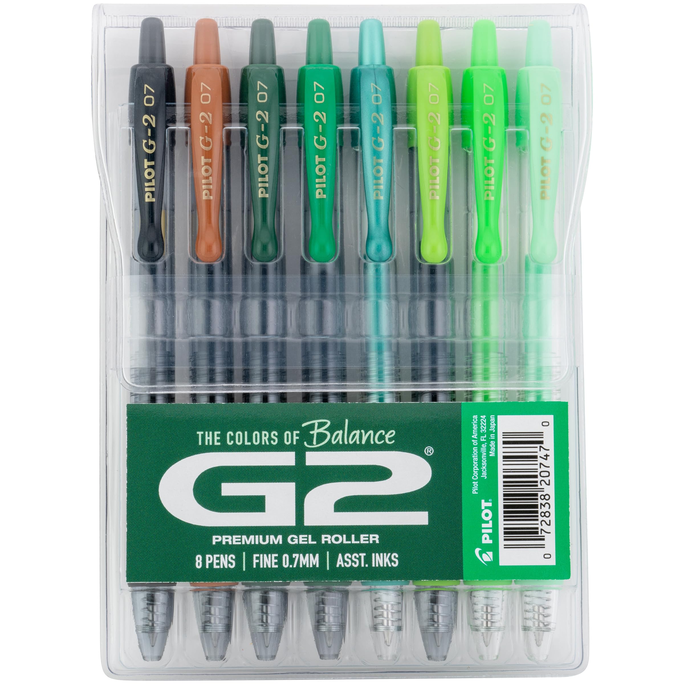 PILOT, G2 Premium Gel Roller, G2 Boost Greens Pack, los colores del ...