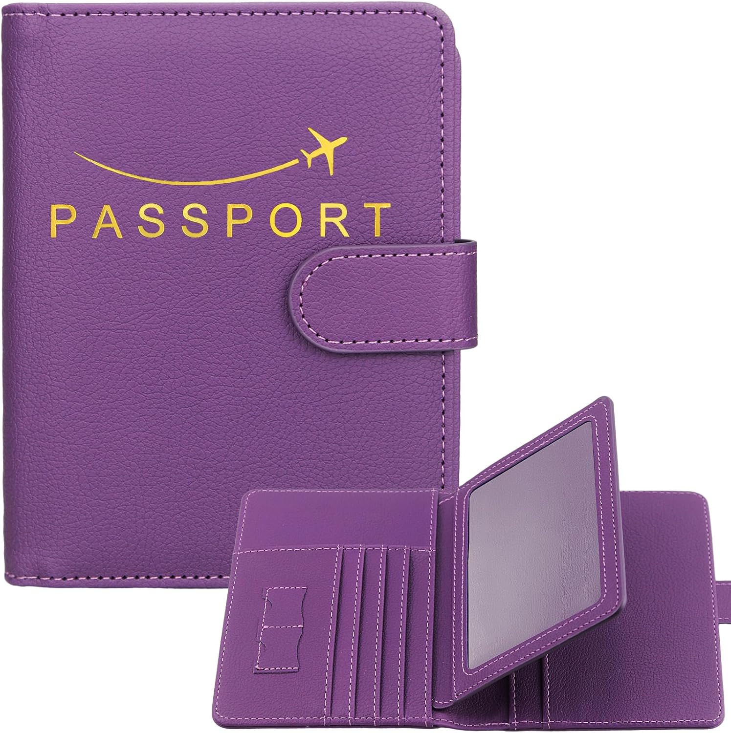 Amazon.com: Gulnara Premium PU Leather Passport Holder, Travel Passport ...