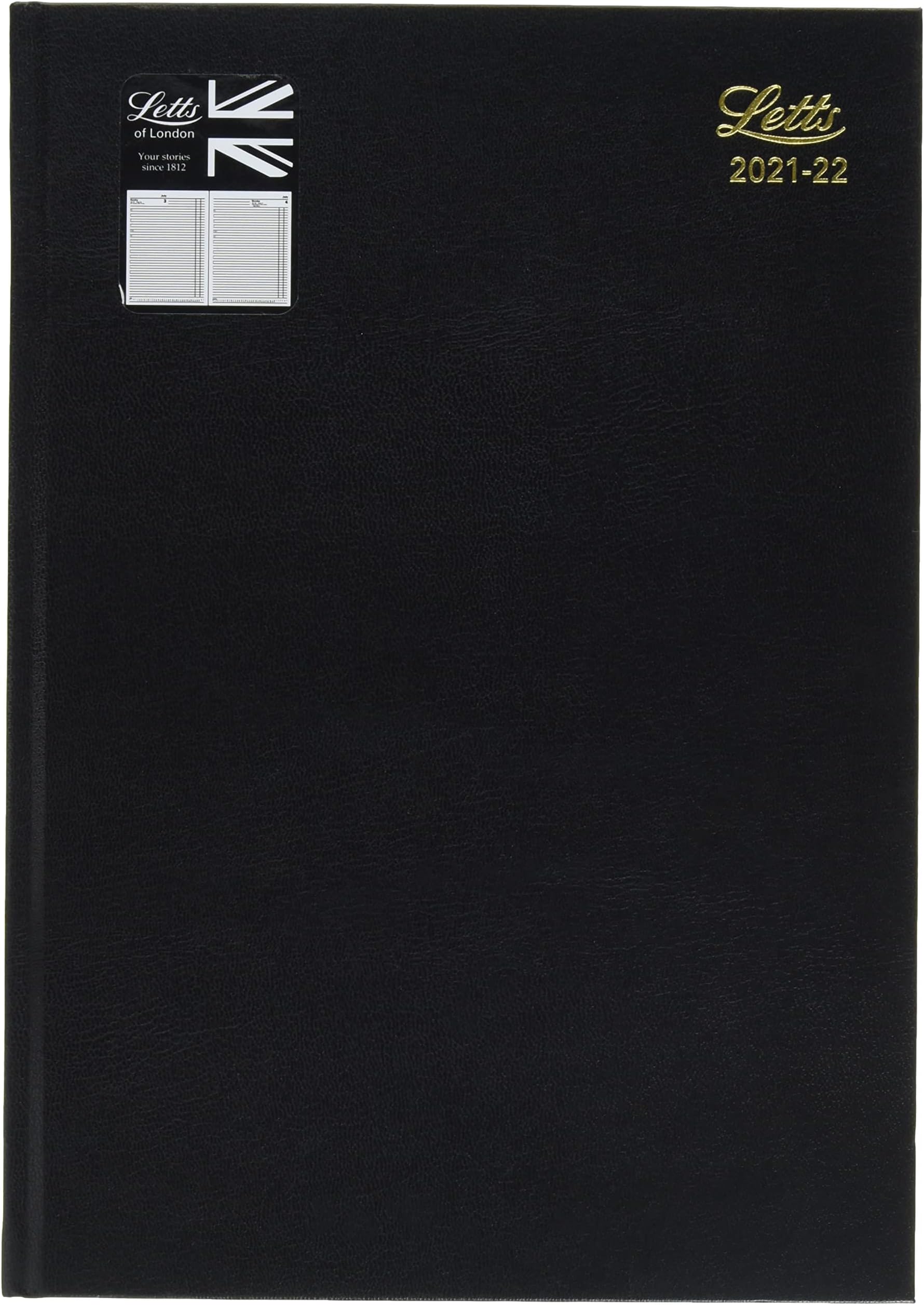 Letts Standard A4 two pages per day 2024 diary - red/black : Amazon.co ...