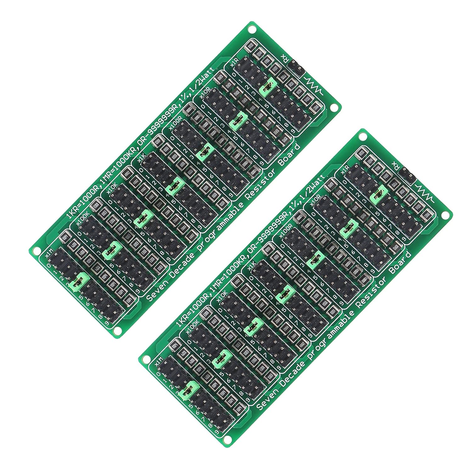 UMLIFE 2pcs Programmable Resistor Board, 1R - 9999999R, Step 1R, 1%, 1/ ...