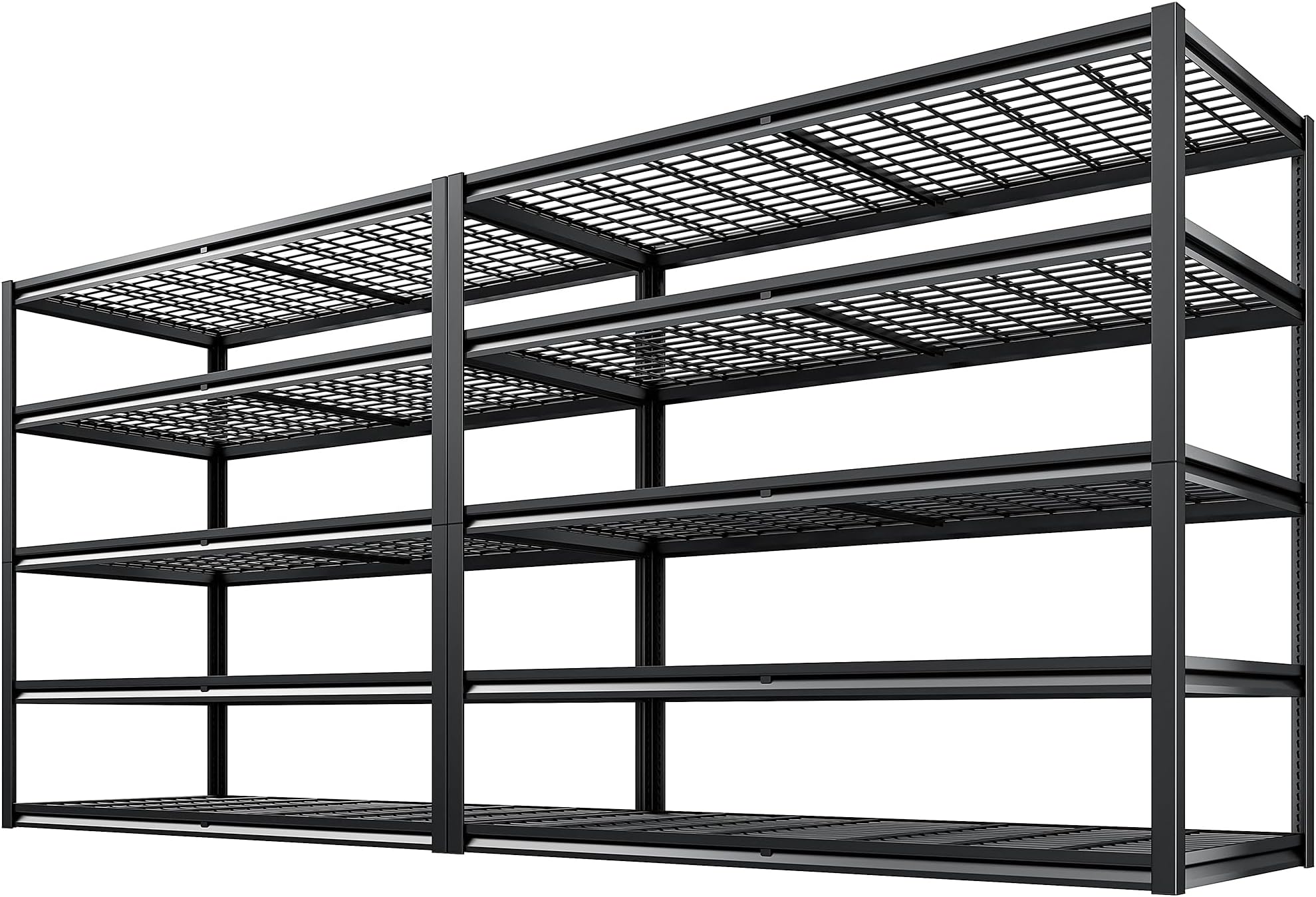 Amazon.com: REIBII 55"W Garage Shelving Heavy Duty 6-Tier Garage ...