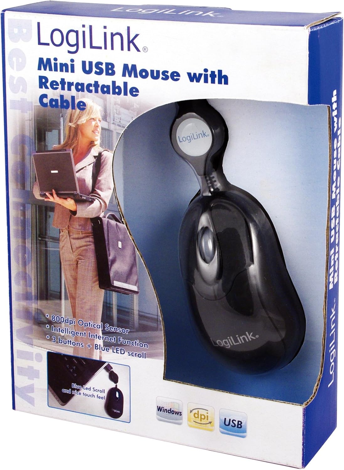 Amazon.com: LogiLink USB Mini Retractable Optical Mouse : Electronics