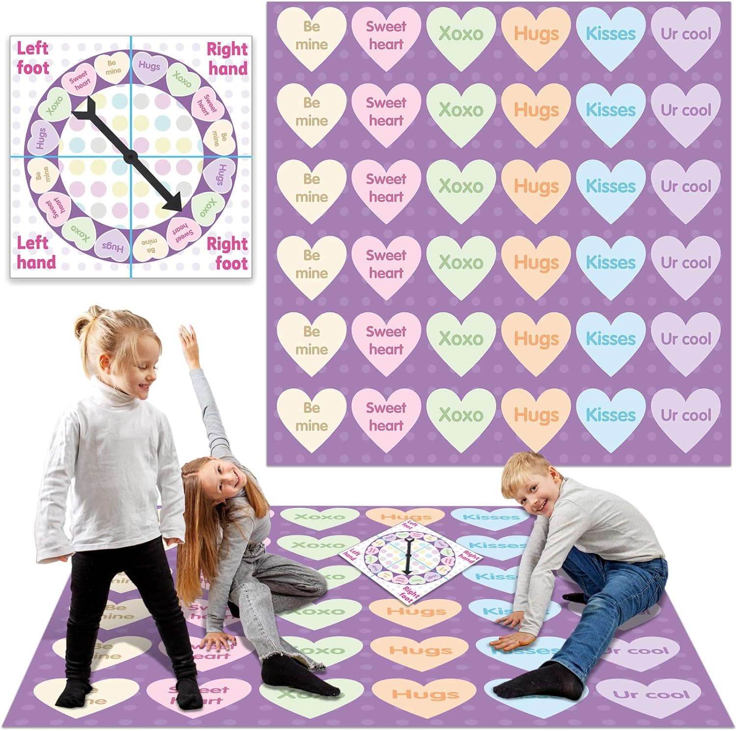 Amazon.com: Hollowfly 2 Pcs Valentine Day Games for Kids Valentine ...