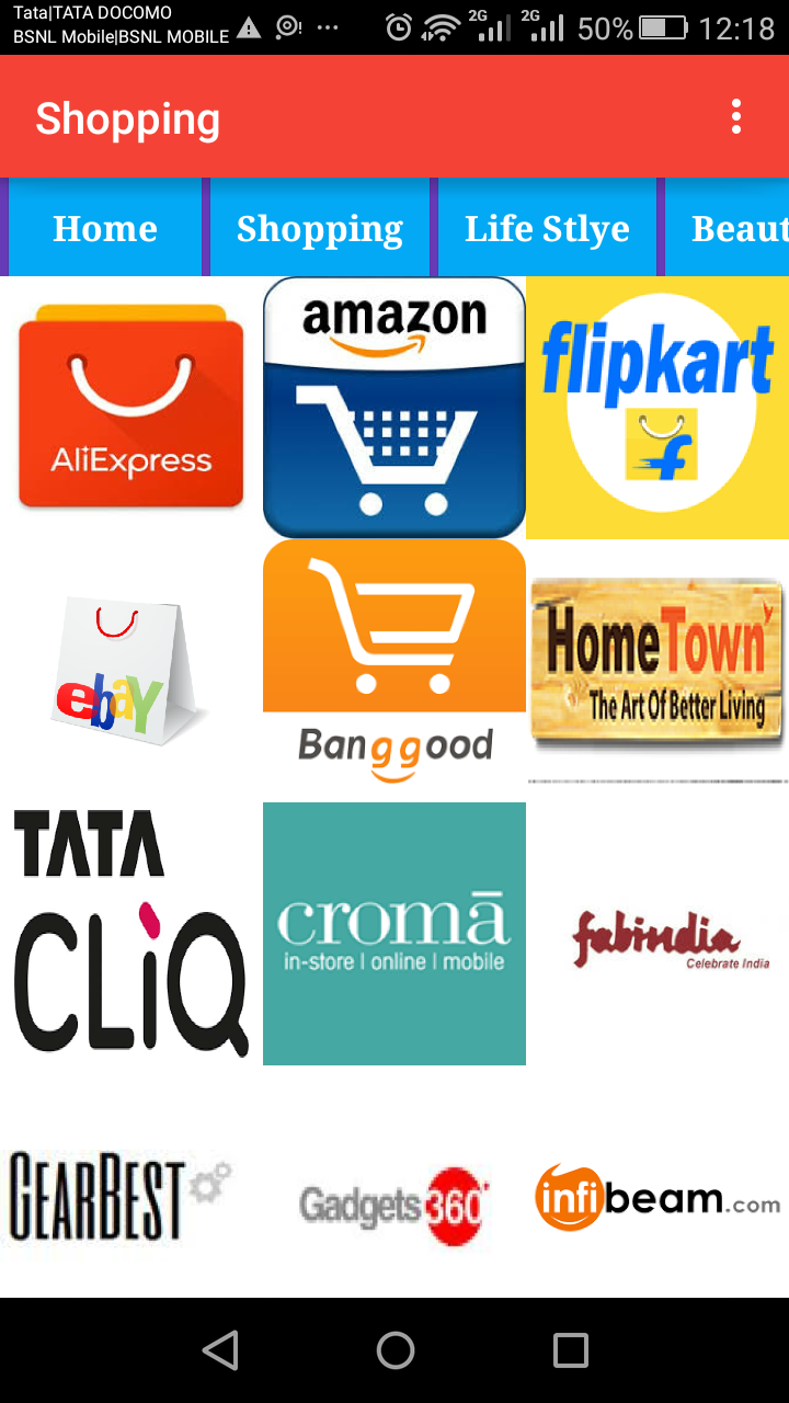 Online Shopping Apps