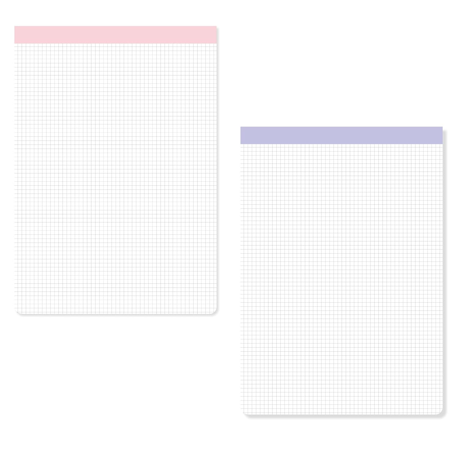 Fun Lines Premium Grid Ruled Perforated Pads - A4 - Pink & Purple ...