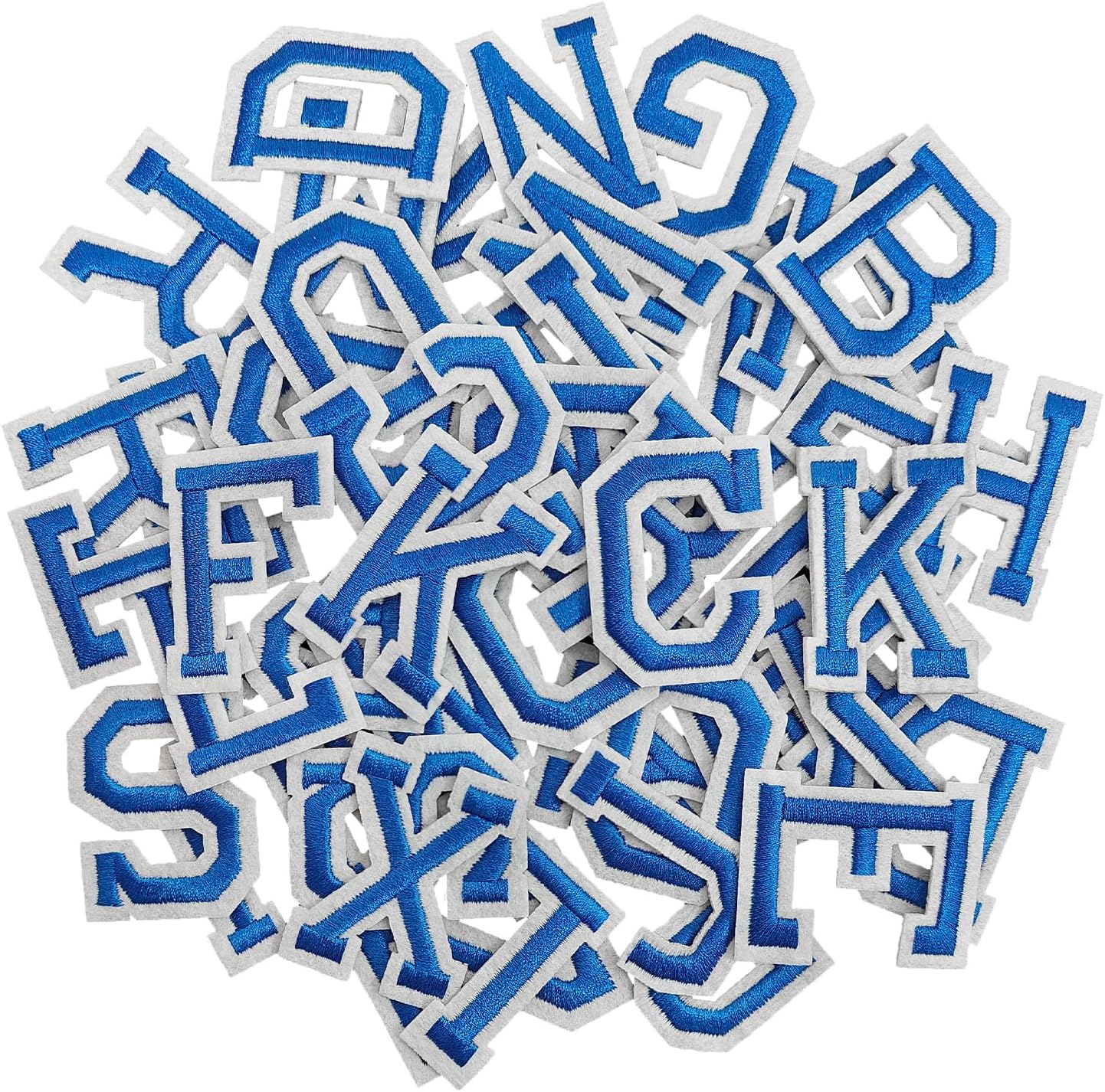 Amazon.com: ZESION Iron on Letter 52Pcs Alphabet A to Z Patches with ...