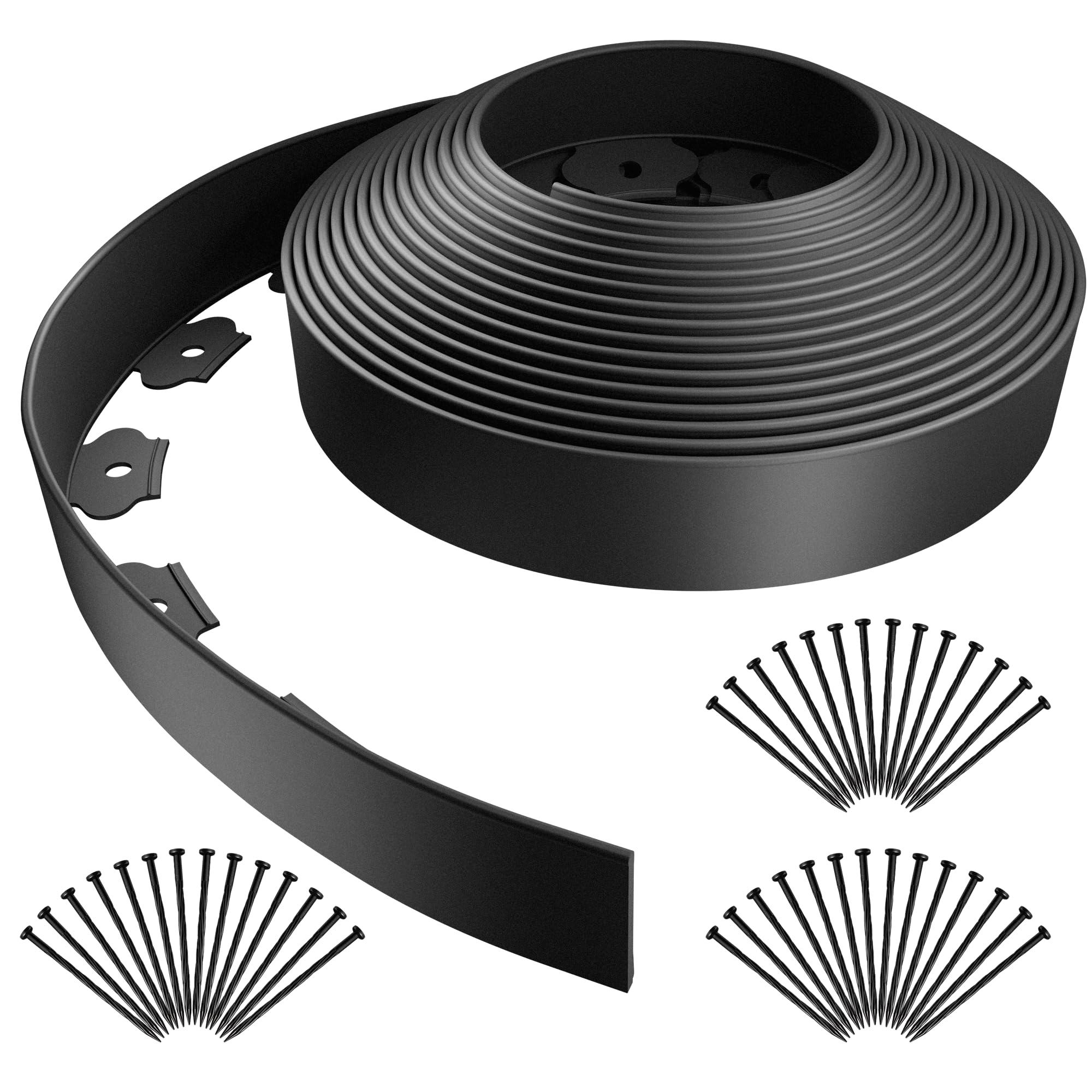 Amazon.com : AGTEK 46FT Plastic Landscape Edging Kit 1.5in. Height No ...