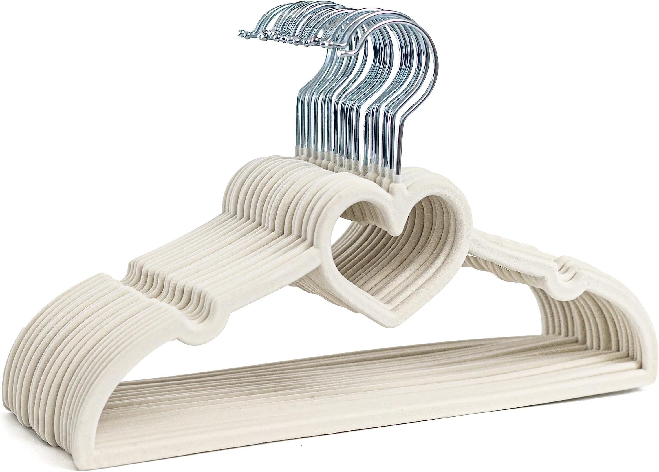 20 Children's Velvet Non-Slip Hangers for Baby, Toddler, and Kids ...