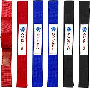 Amazon.com: 6 Pack Ski Brake Retainers Strap, Hook and Loop Ski ...