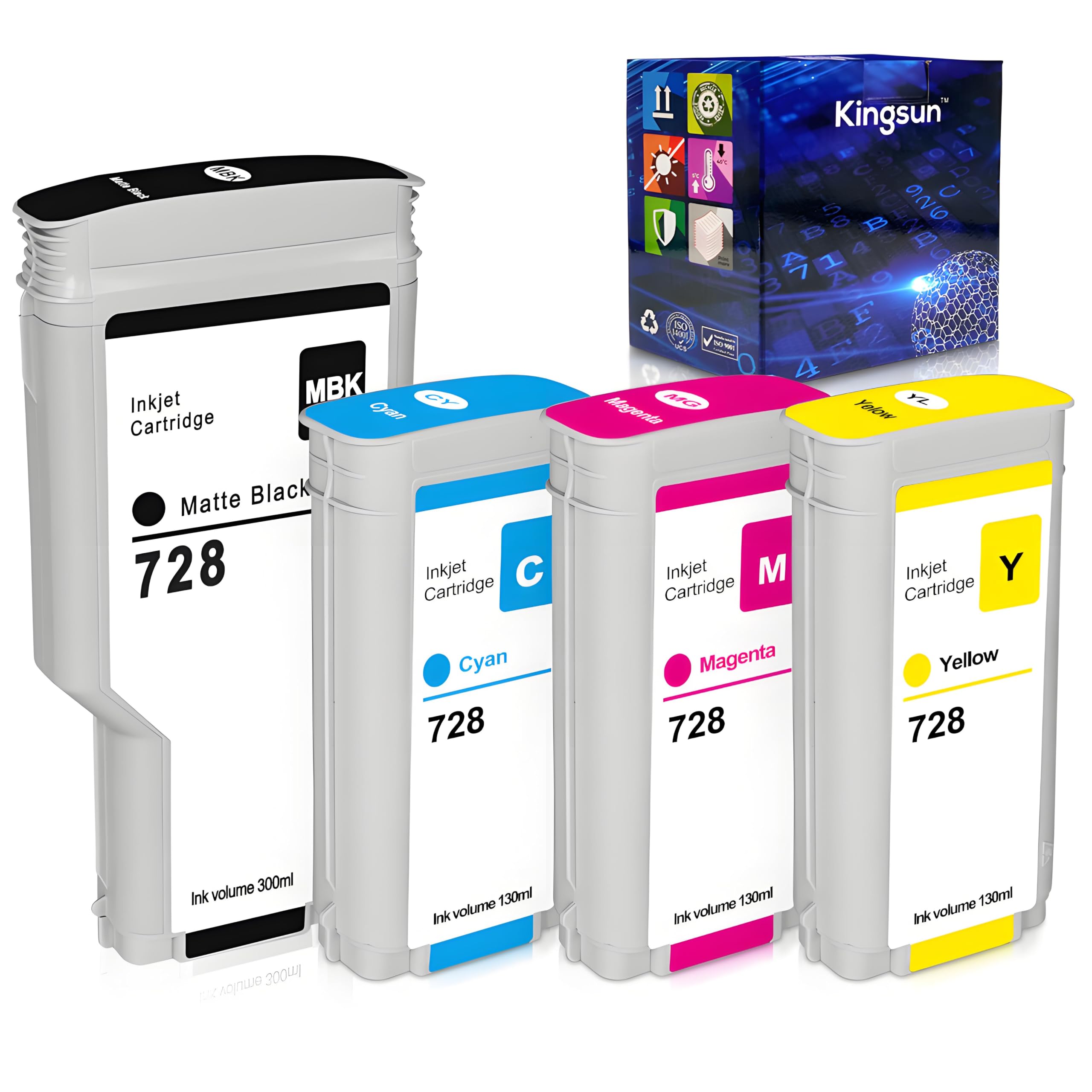 Amazon.com: HP 728 Ink Cartridge Cyan 130 ml Compatible with DesignJet ...