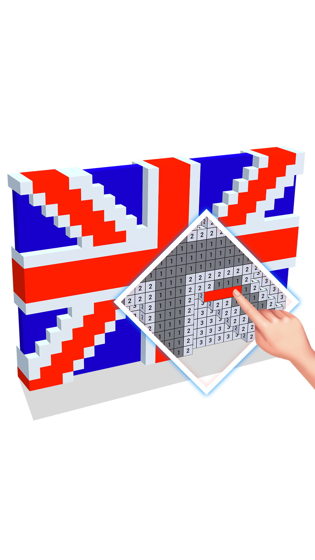 Flags 3D Color By Number - World Flags, Voxel Coloring Book - App on ...