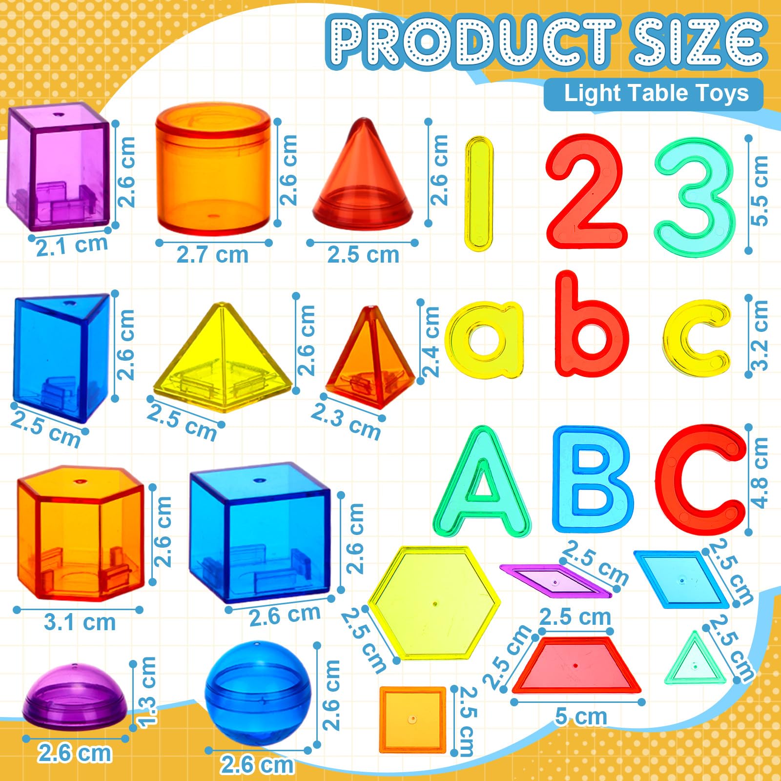 Snapklik.com : 268 Pcs Transparent Letters And Numbers Translucent ...