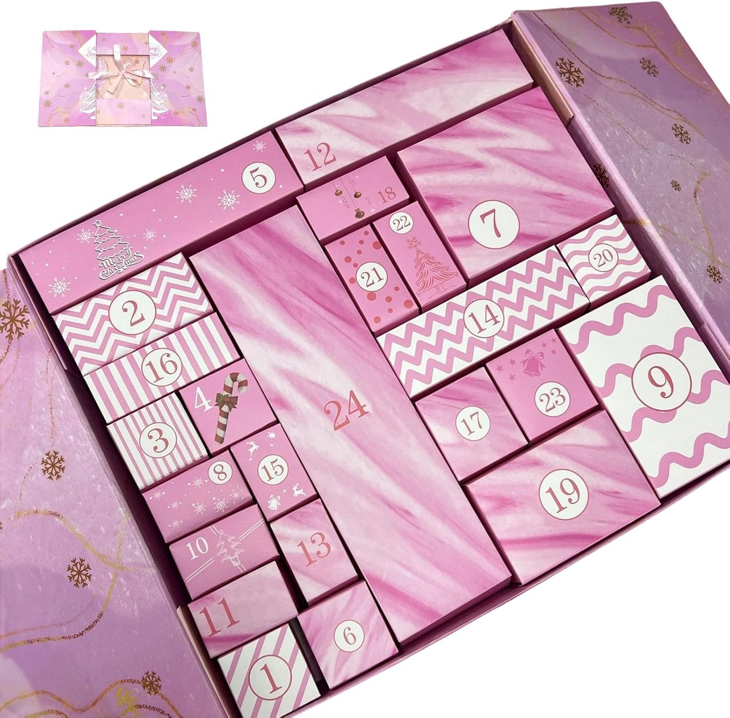 Calendrier De L'Avent Vide - Vide 24-Cases Calendrier De L'Avent Noël ...