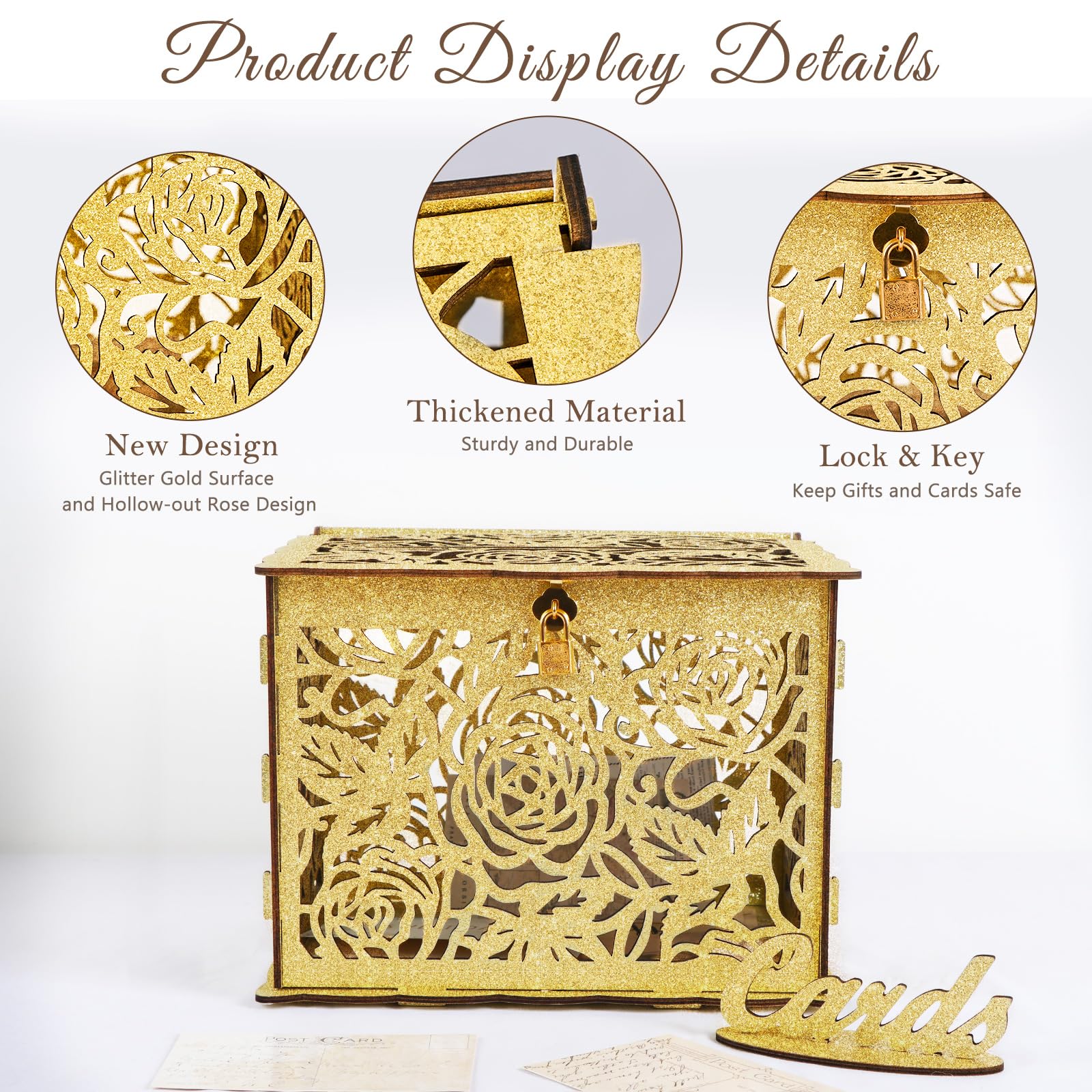 Elegant Wedding Card Box Gift