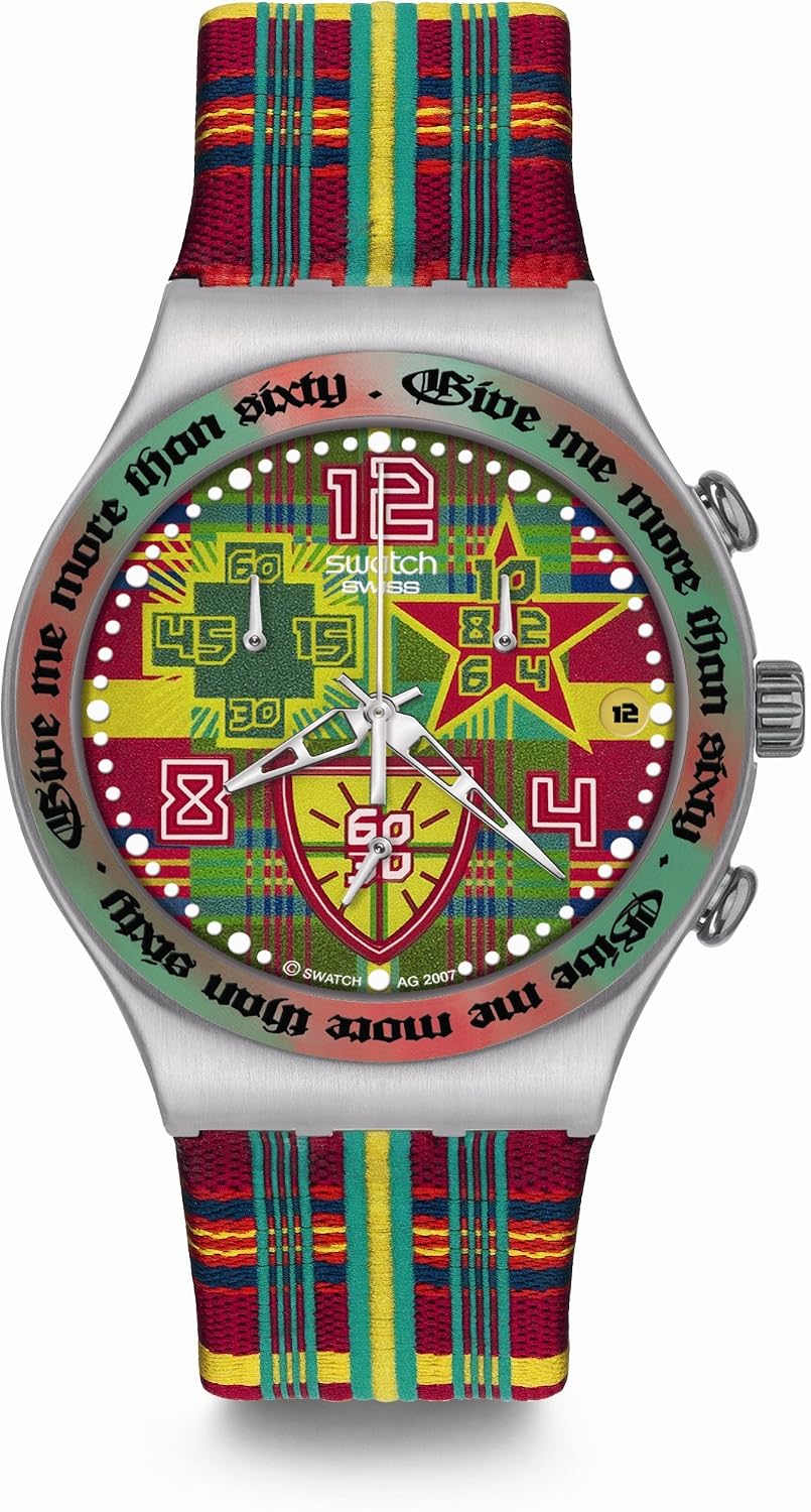 Buy Swatch Chronograph Green Dial Men's Watch - YCS505 at Amazon.in