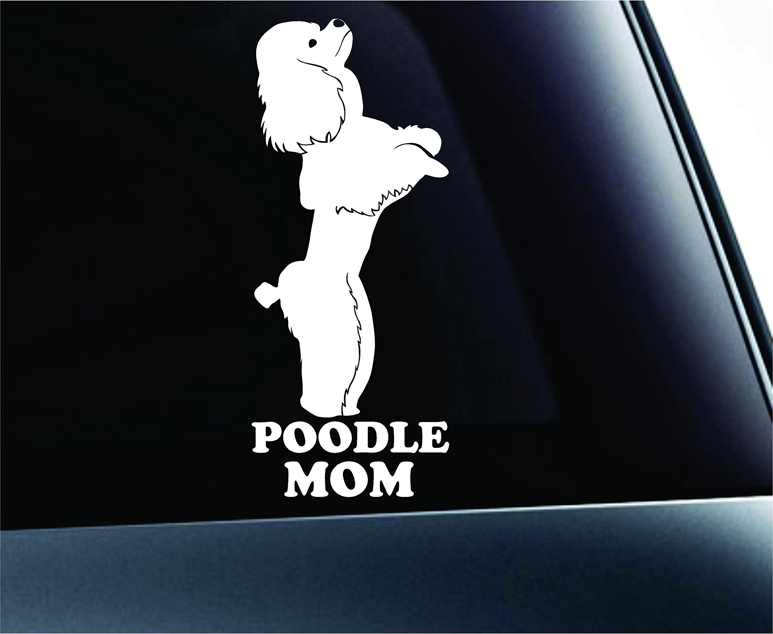 Amazon.com: #2 Poodle Mom Symbol Decal Paw Print Dog Puppy Pet Family ...