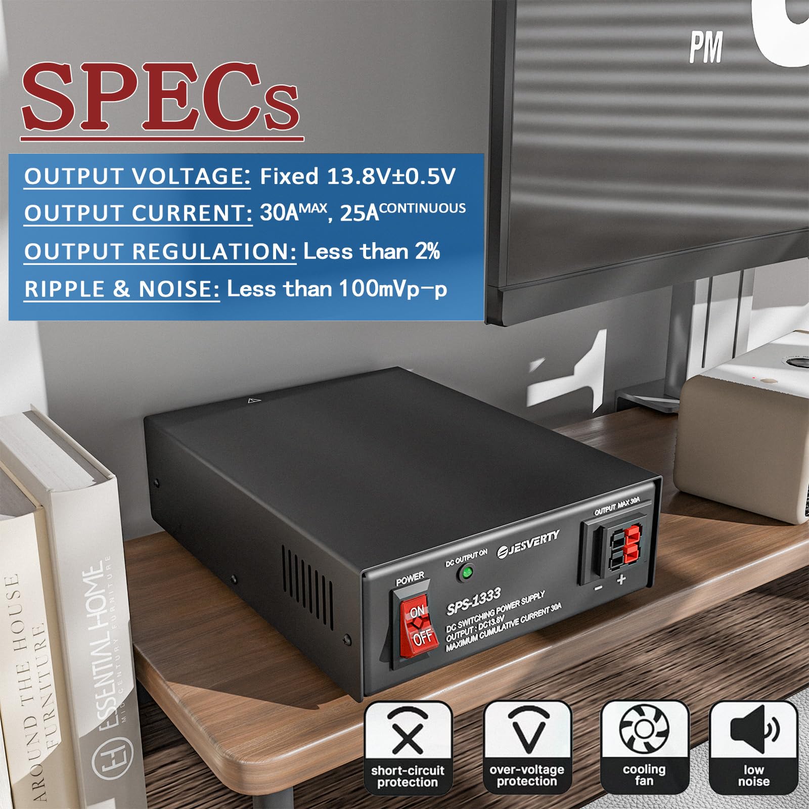 Snapklik.com : Universal Compact Bench Power Supply- 30 Amp Regulated ...