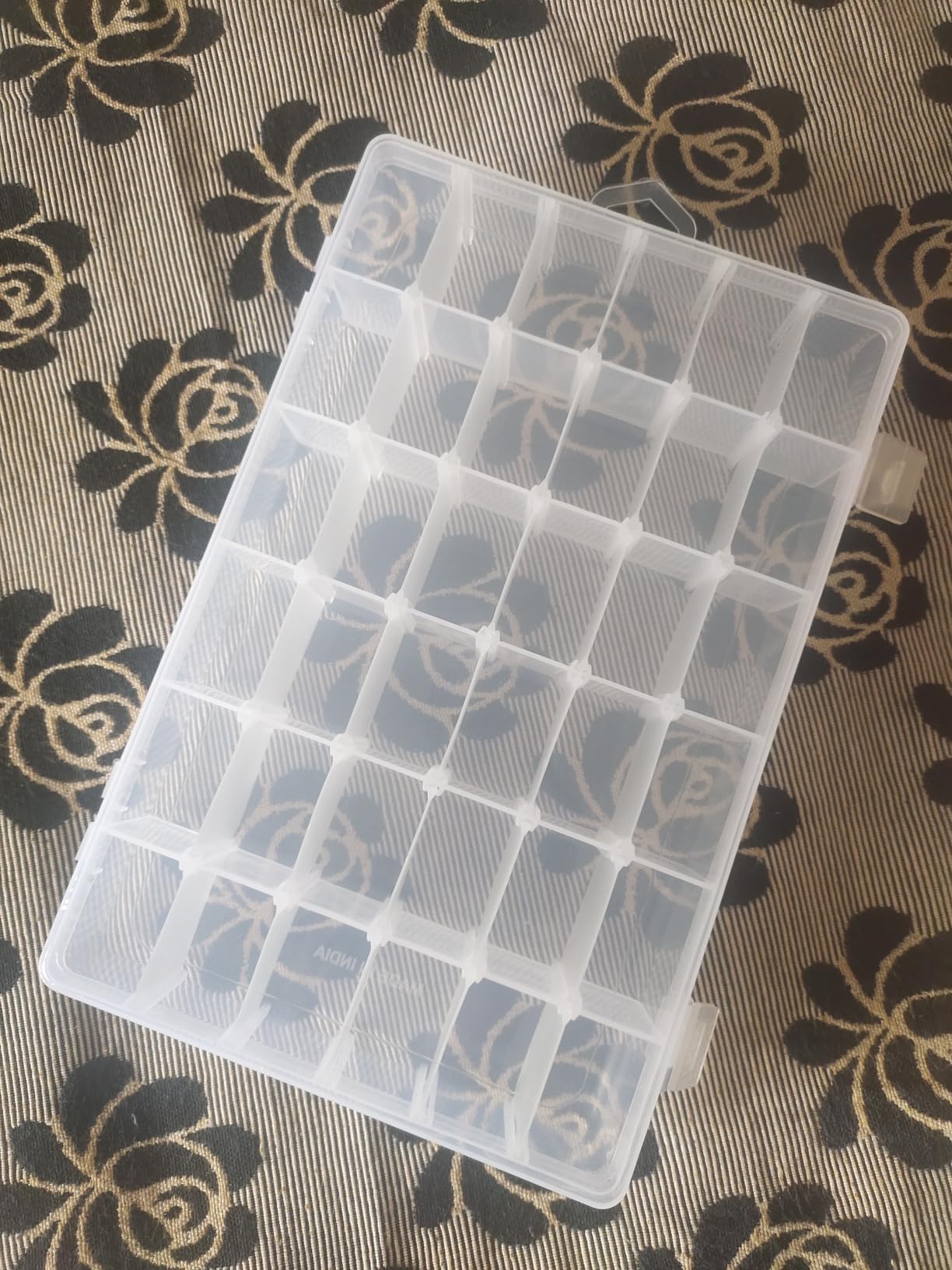 SUNAM Set of 3 36 Compartment Clear Plastic Jewelry Organizer for Women ...