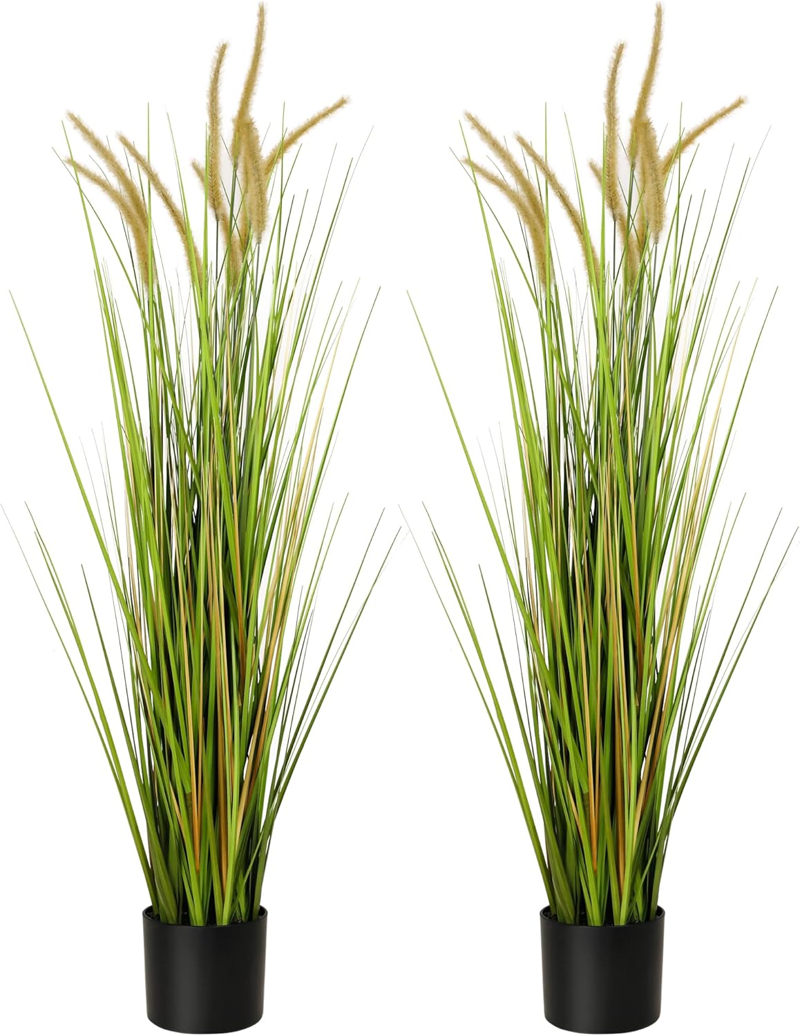 Amazon.com: KOL 4ft Artificial Horsetail Grasses (2-Pack) - 47.2in Tall ...
