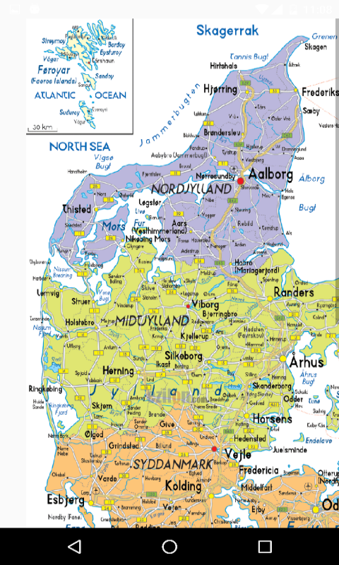Political Map of Denmark - App on Amazon Appstore