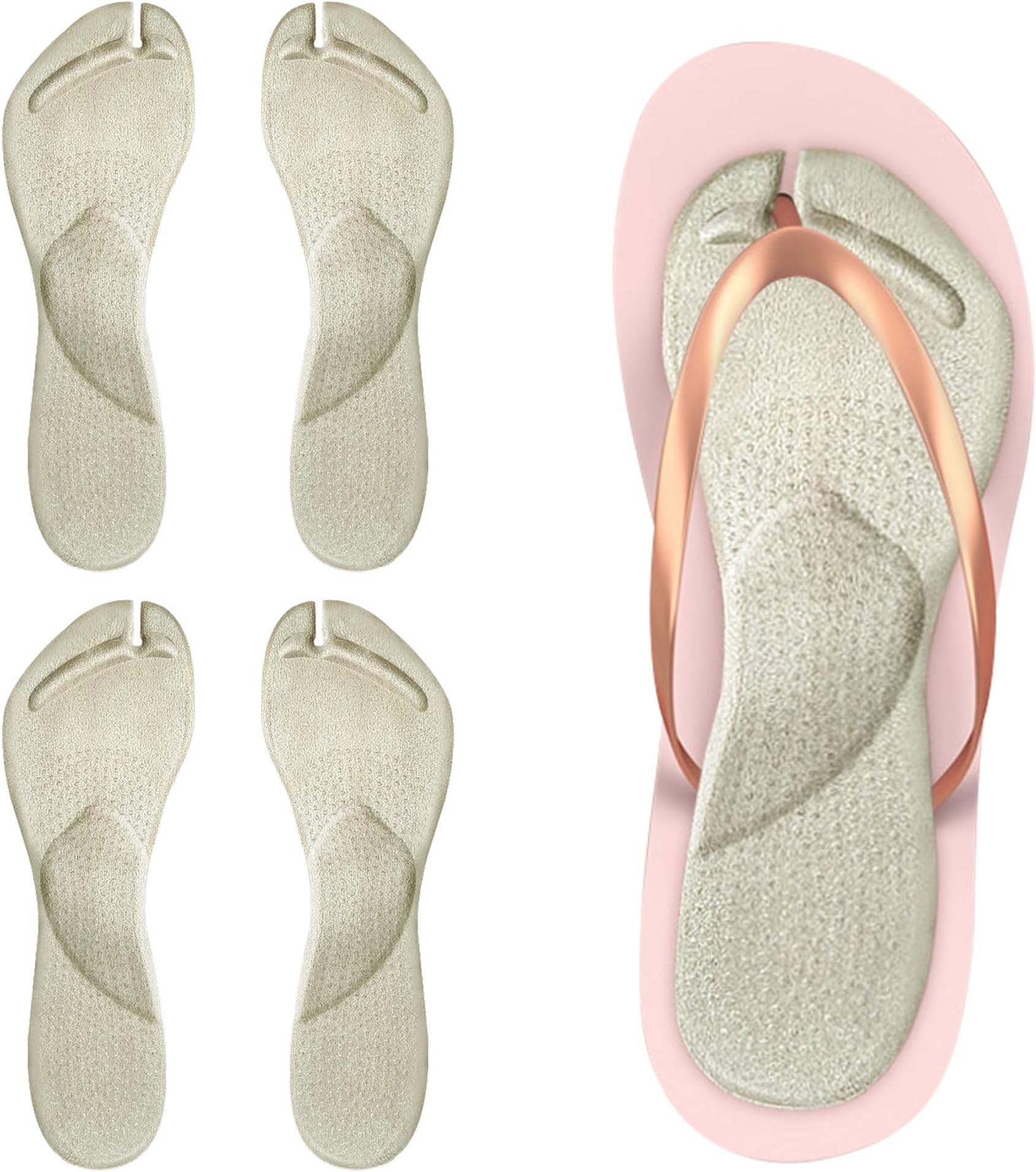 Amazon.com: SooGree 2 Pairs Adhesive High Heel Inserts Women 3/4 ...