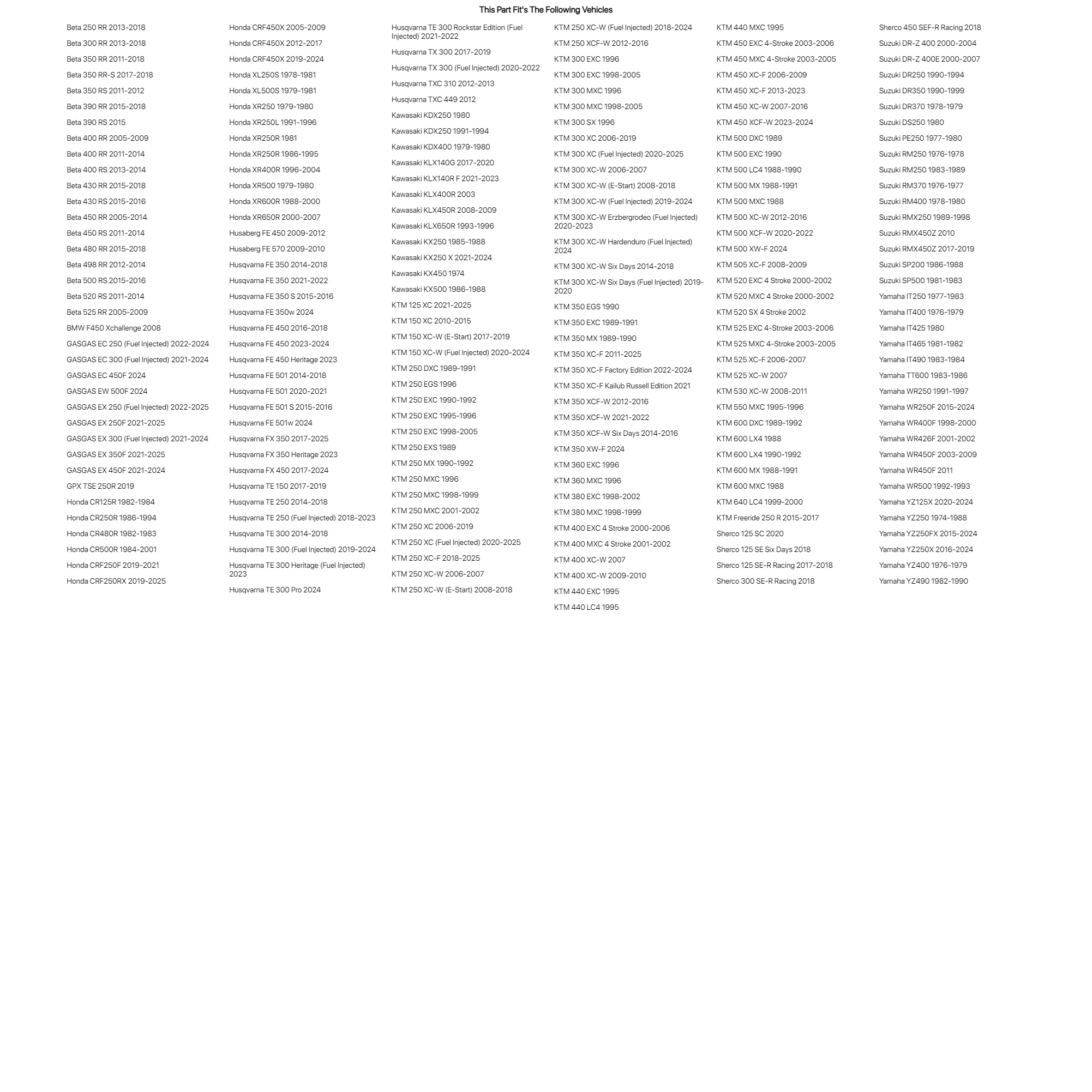 IRC VE33 Enduro Tire 110/100x18 For Husqvarna FE 350 S 2015-2016 | eBay