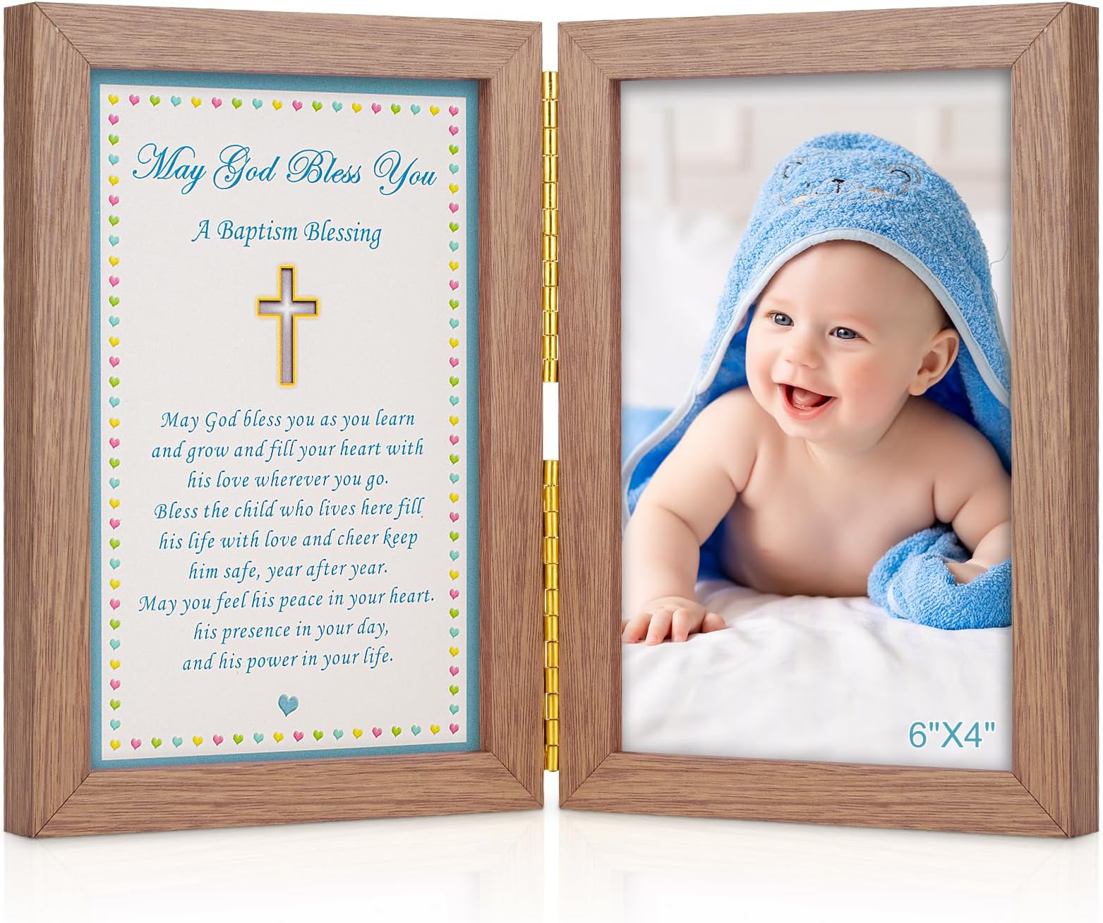 Amazon.com: Baby Baptism Picture Frame - Baptism Photo Frame for Boys ...