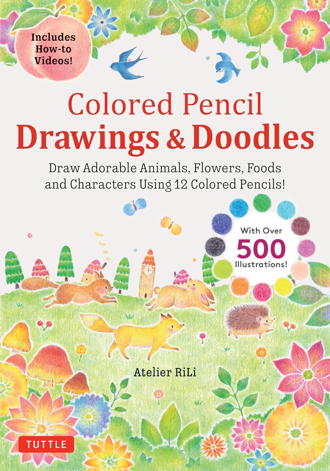 Amazon.com: Colored Pencil Drawings & Doodles: Draw Adorable Animals ...