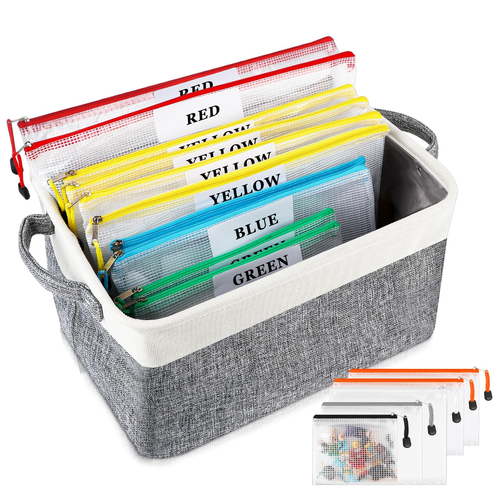 Amazon.com: Building Blocks Storage Basket, Storage Organizer with ...