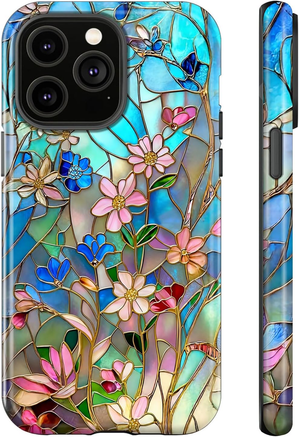 Amazon.com: Generic Case for iPhone 14 for iPhone 13,Stained Glass ...