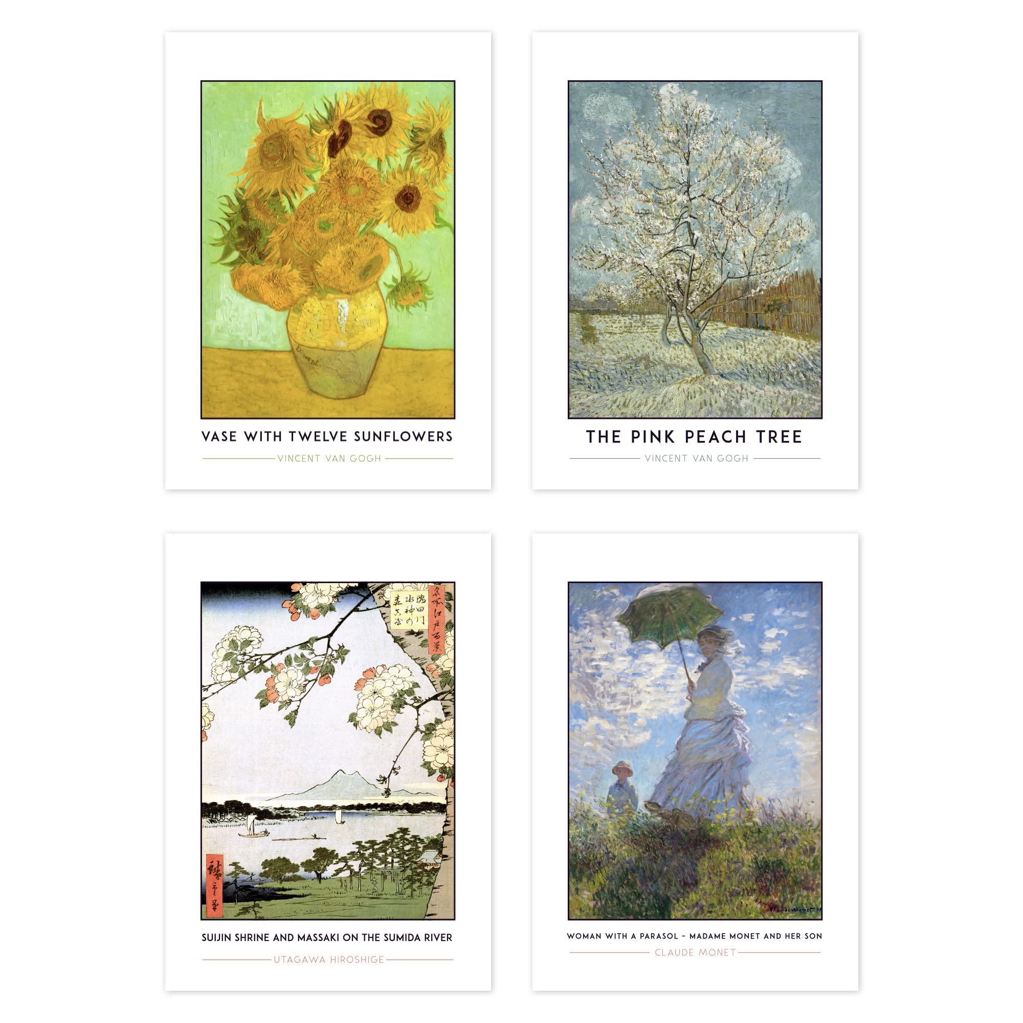 Wee Blue Coo Classic Paintings Van Gogh Sunflowers Utagawa Suijin ...