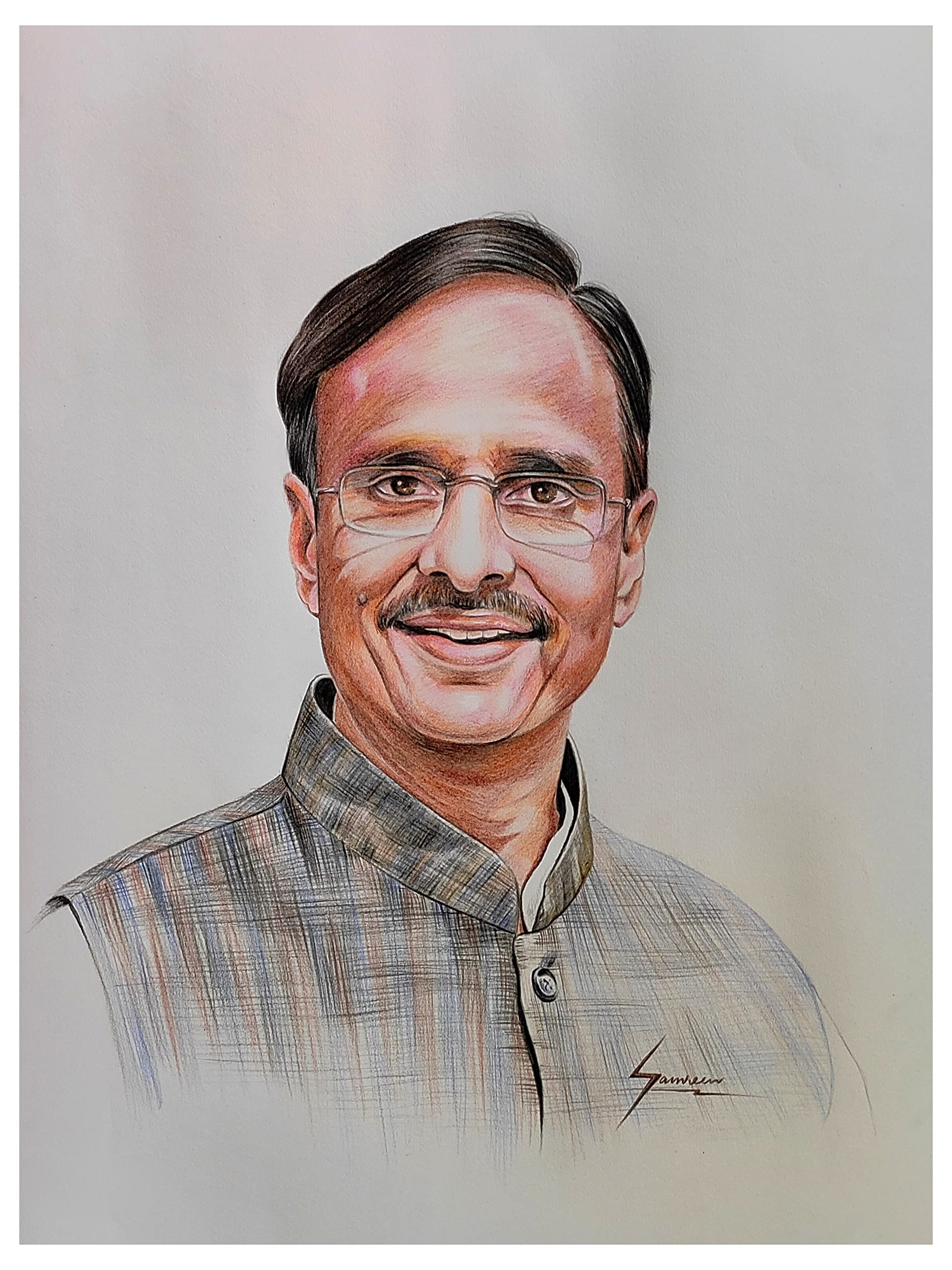 Portrait Drawing Colour