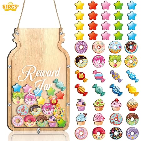 Amazon.com : Geyoga 61 Pcs Classroom Reward Jar for Kids Reward ...