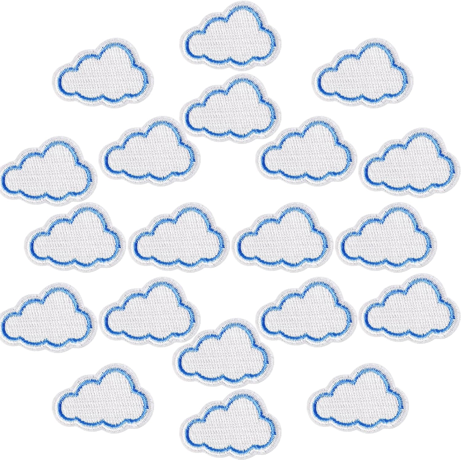 Amazon.com: 20 Pieces Mini Cloud Iron On Patches, Sew On Tiny Cloud ...