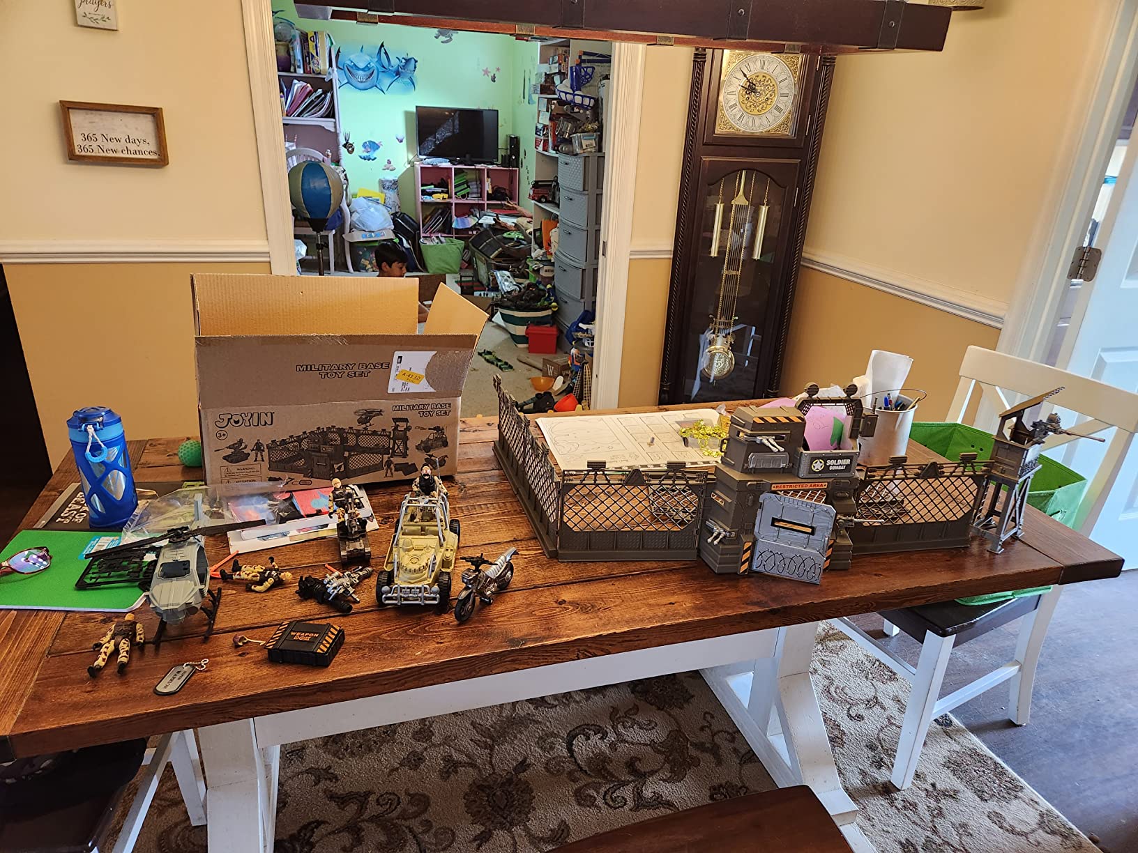 $9/mo - Finance JOYIN Military Base Toys Set Including Military Base, Military Vehicles, Army ...