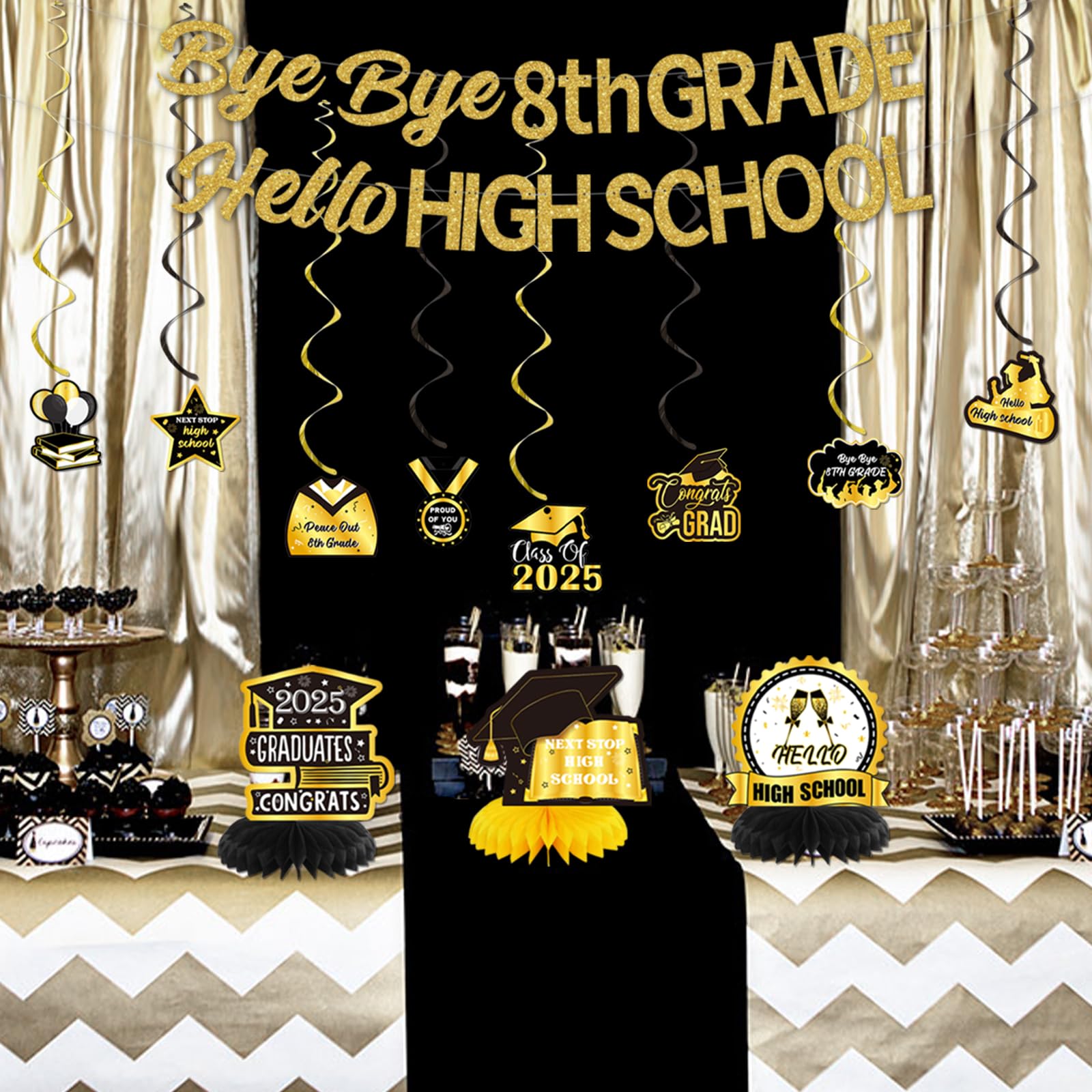 Archery Bow Strings 8th Grade Graduation Honeycomb Centerpieces | 8 ...