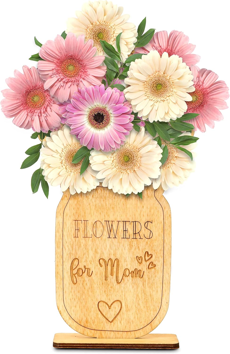 Amazon.com: YSTEP Mother's Day DIY Wooden Hand Picked Flower Holder for ...