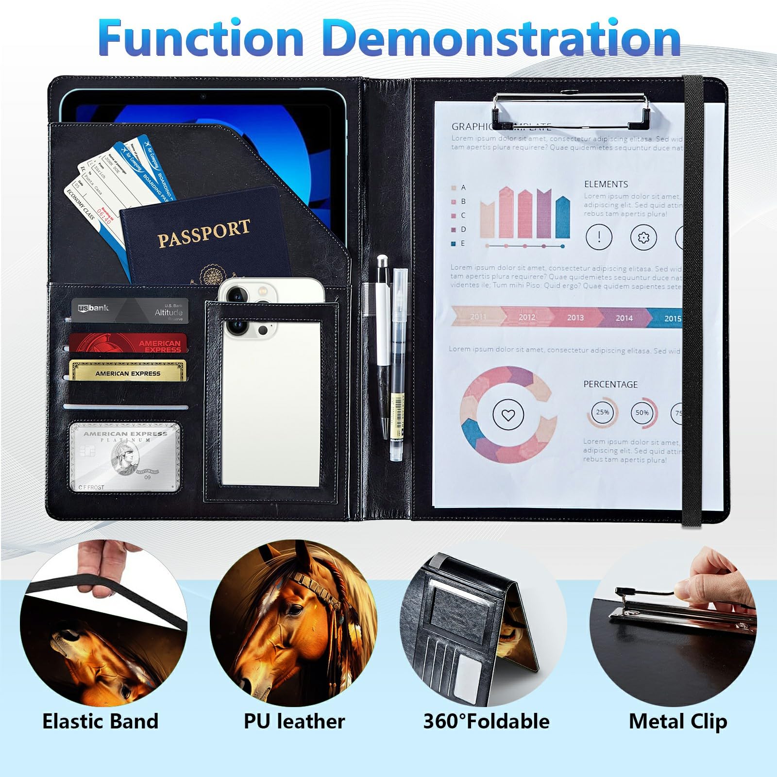 Snapklik.com : BREIDMKFM American Indian Horse Clipboard Folder ...