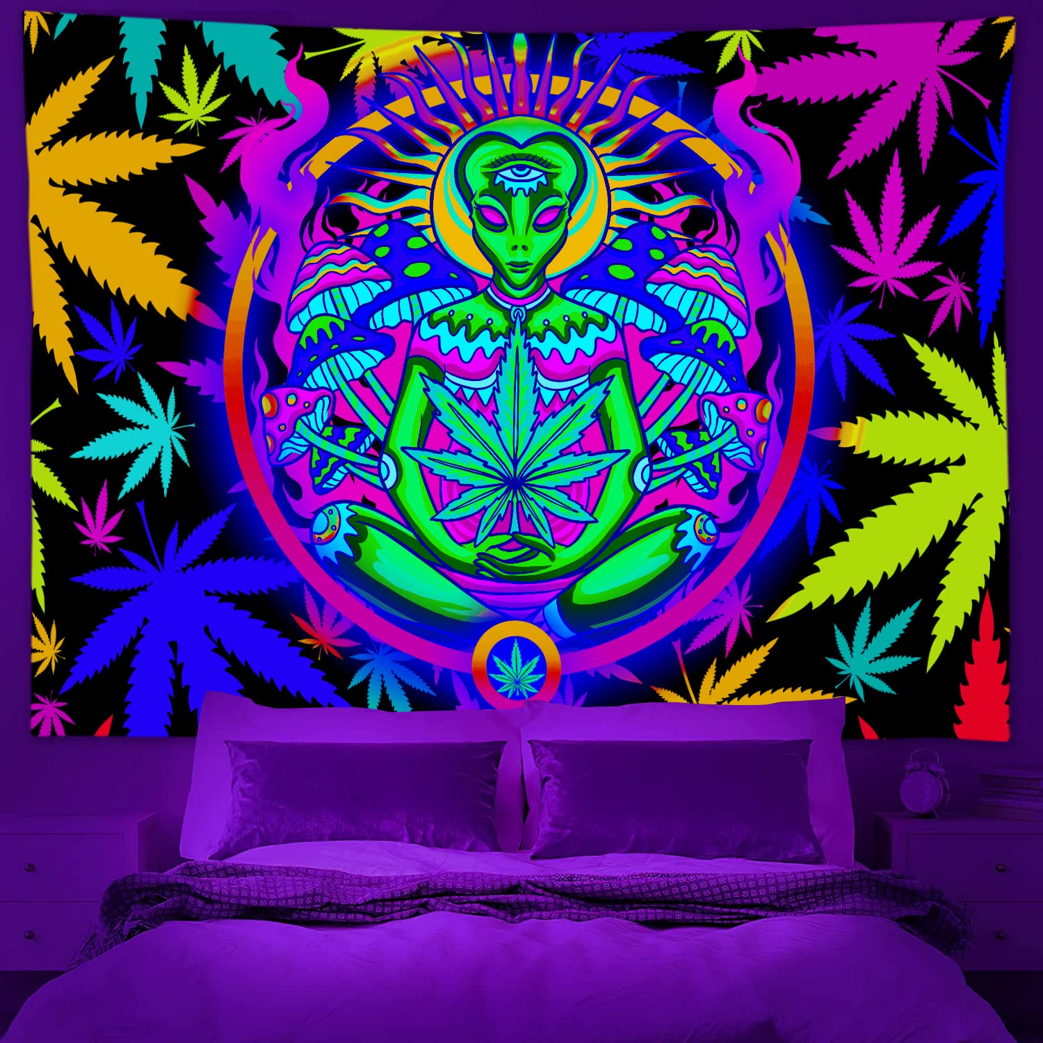 Trippy Líníochtaí Ealaíne Weed
