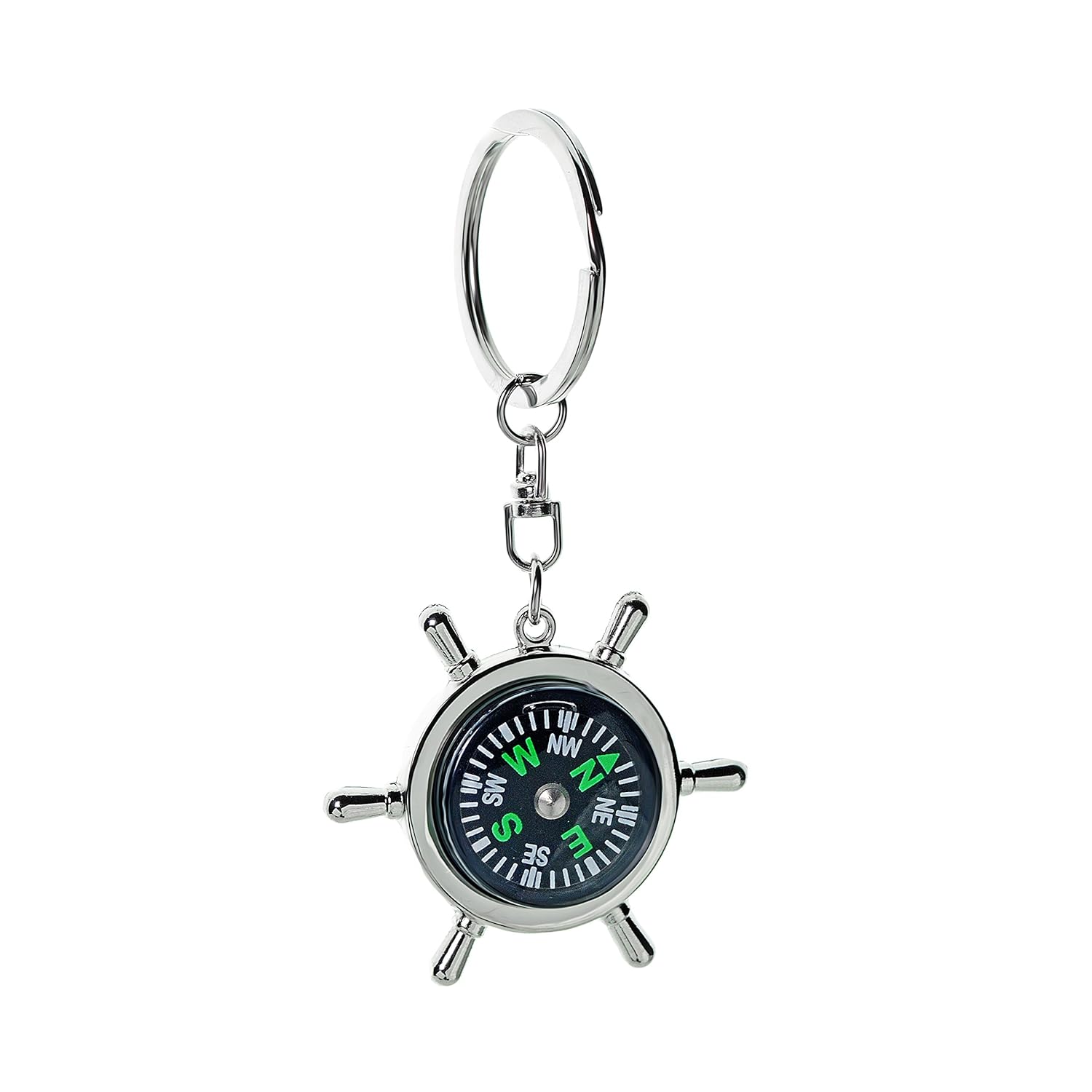 Gold Craft Ship Wheel Compass Key Chain : Amazon.in: Fashion