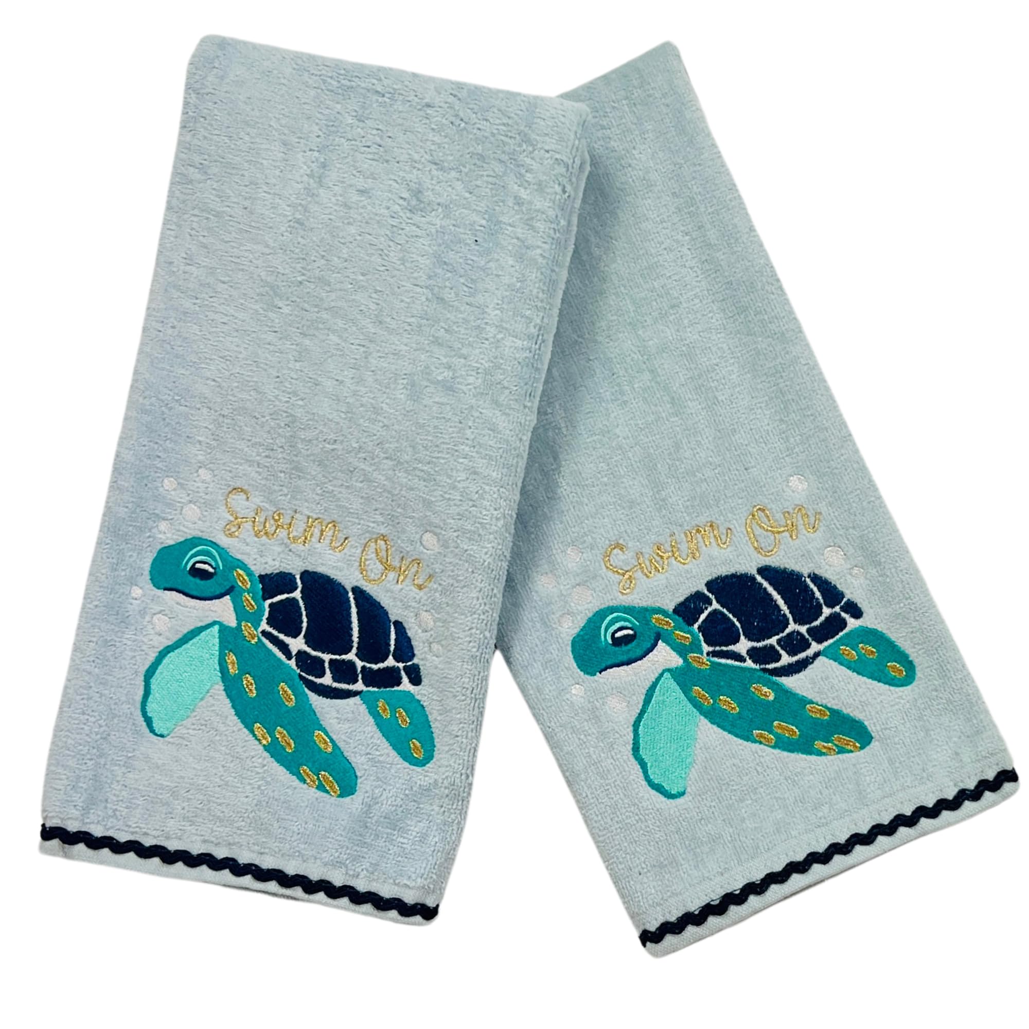 Amazon.com: Sea Turtle Bathroom Hand Towels Set, 2 Pieces, 16 x 25 ...